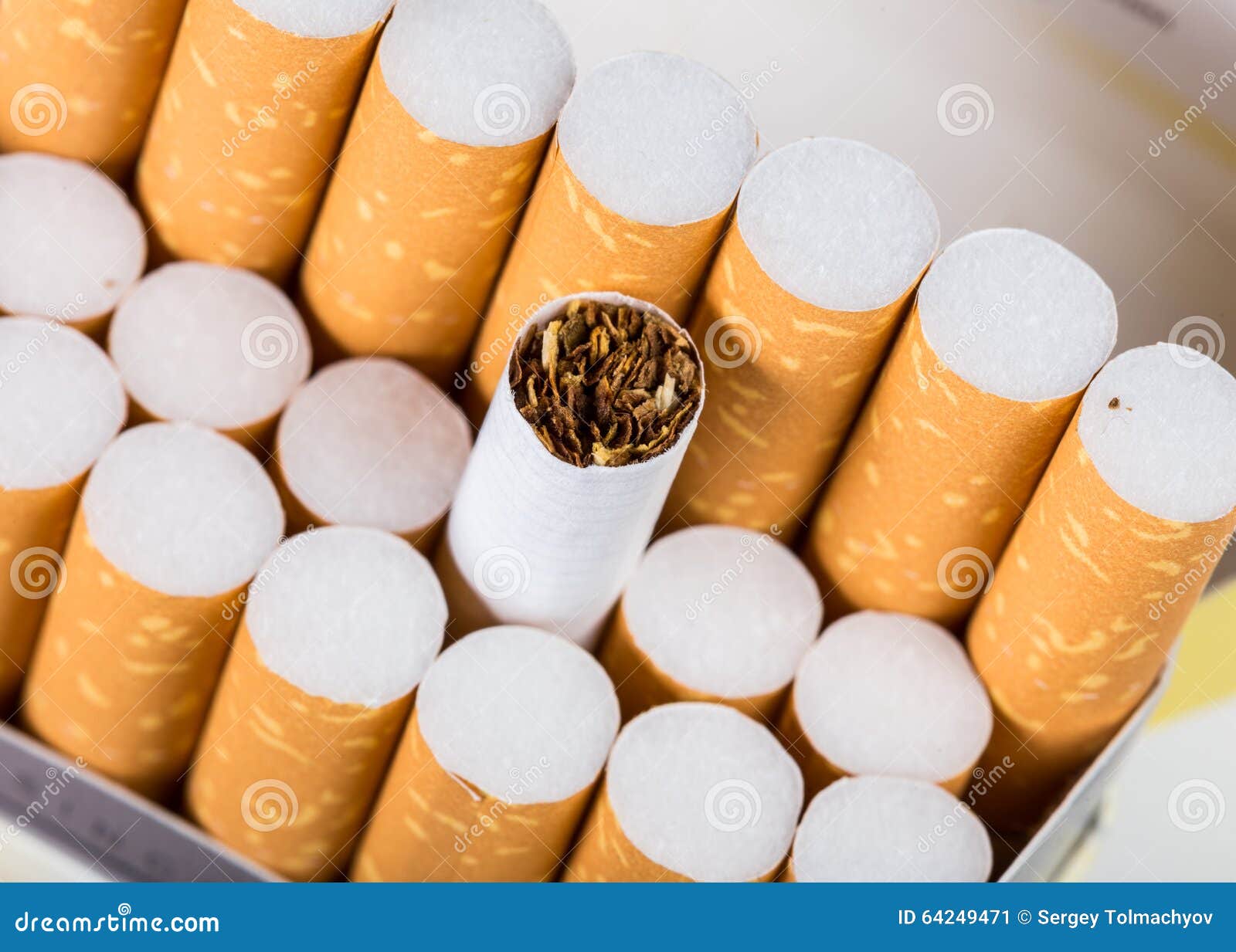 Cigarette pack stock image. Image of detail, open, cancer - 64249471