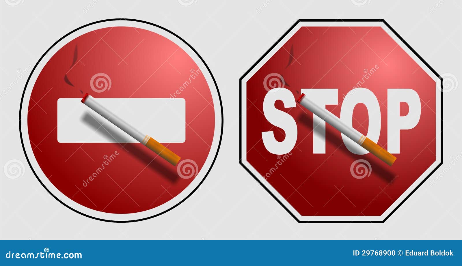 Cigarette on a sign stock illustration. Illustration of sign - 29768900