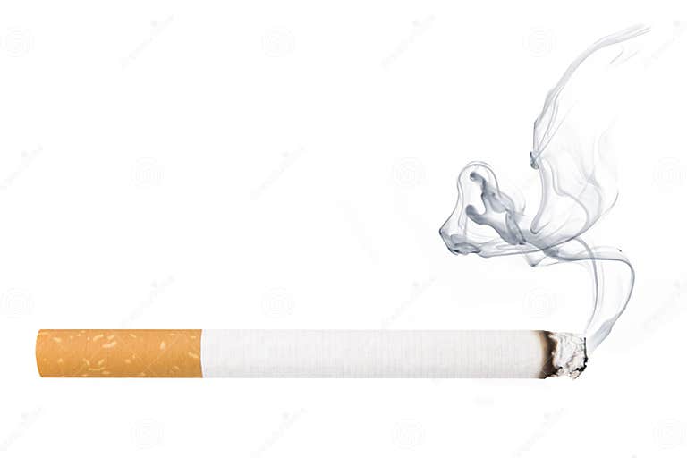 Cigarette with Smoke stock image. Image of detail, filter - 9941825