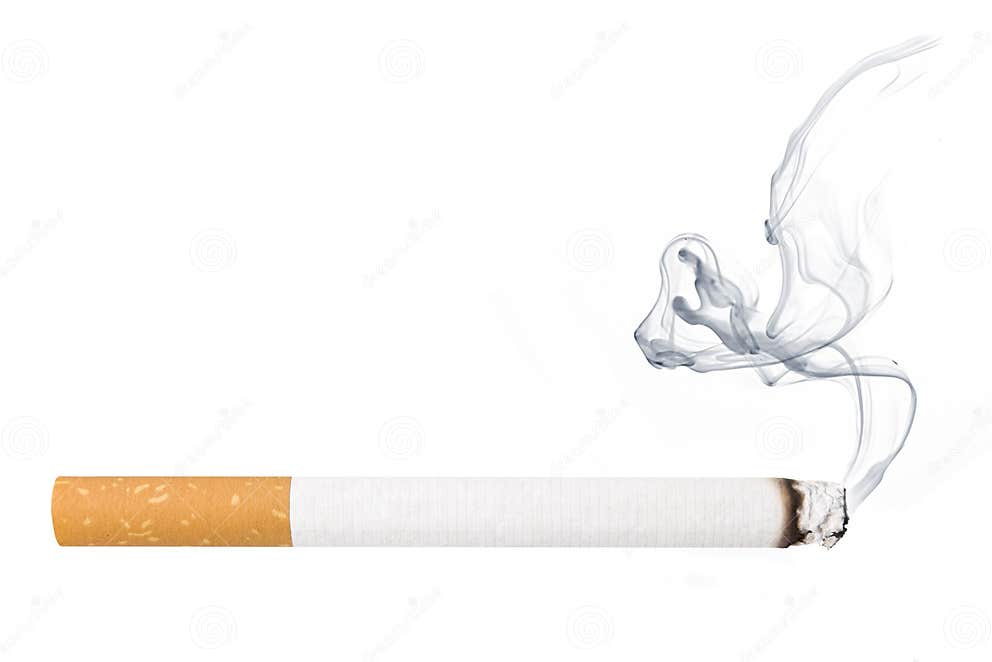 Cigarette with Smoke stock image. Image of detail, filter - 9941825