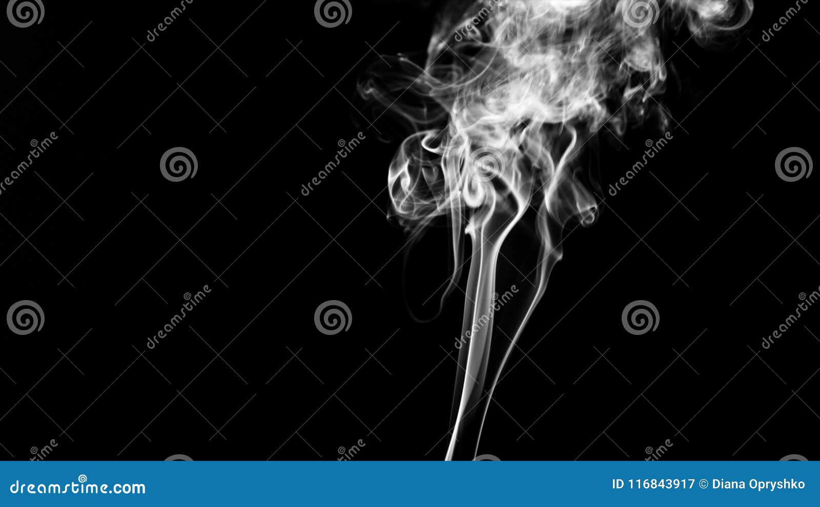 Cigarette Smoke Isolated on Dark Background Stock Image - Image of ...