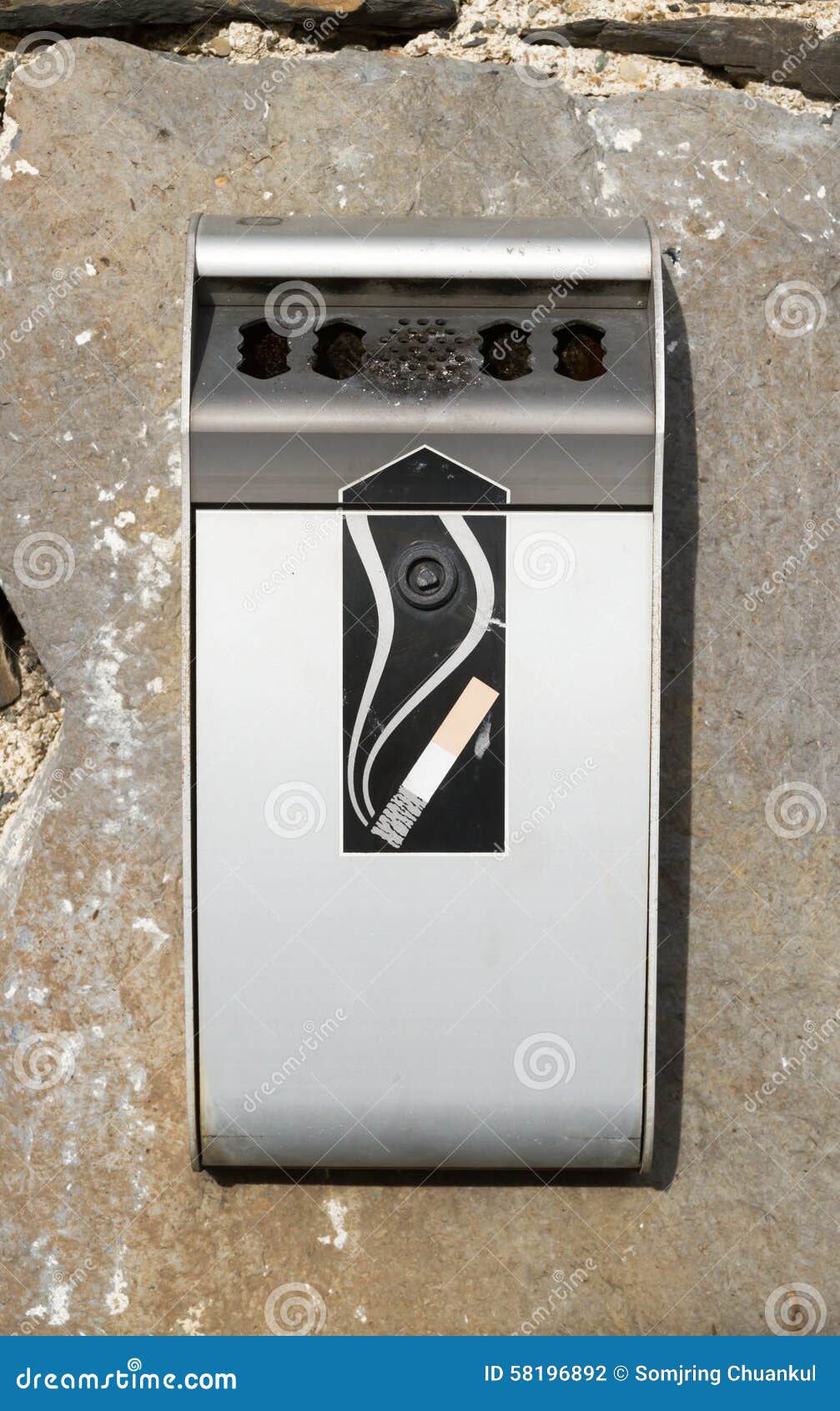 Cigarette smoking bins stock photo. Image of metal, trash - 58196892