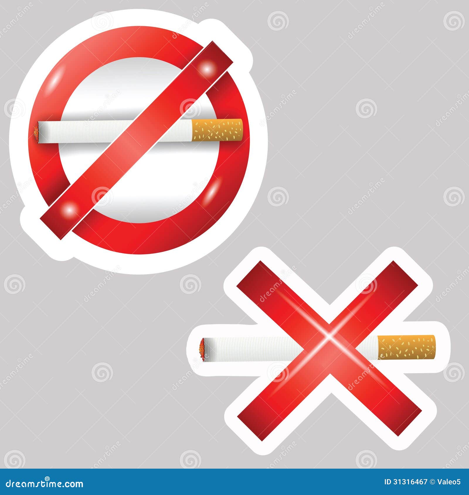 Cigarette stickers stock vector. Illustration of disease - 31316467