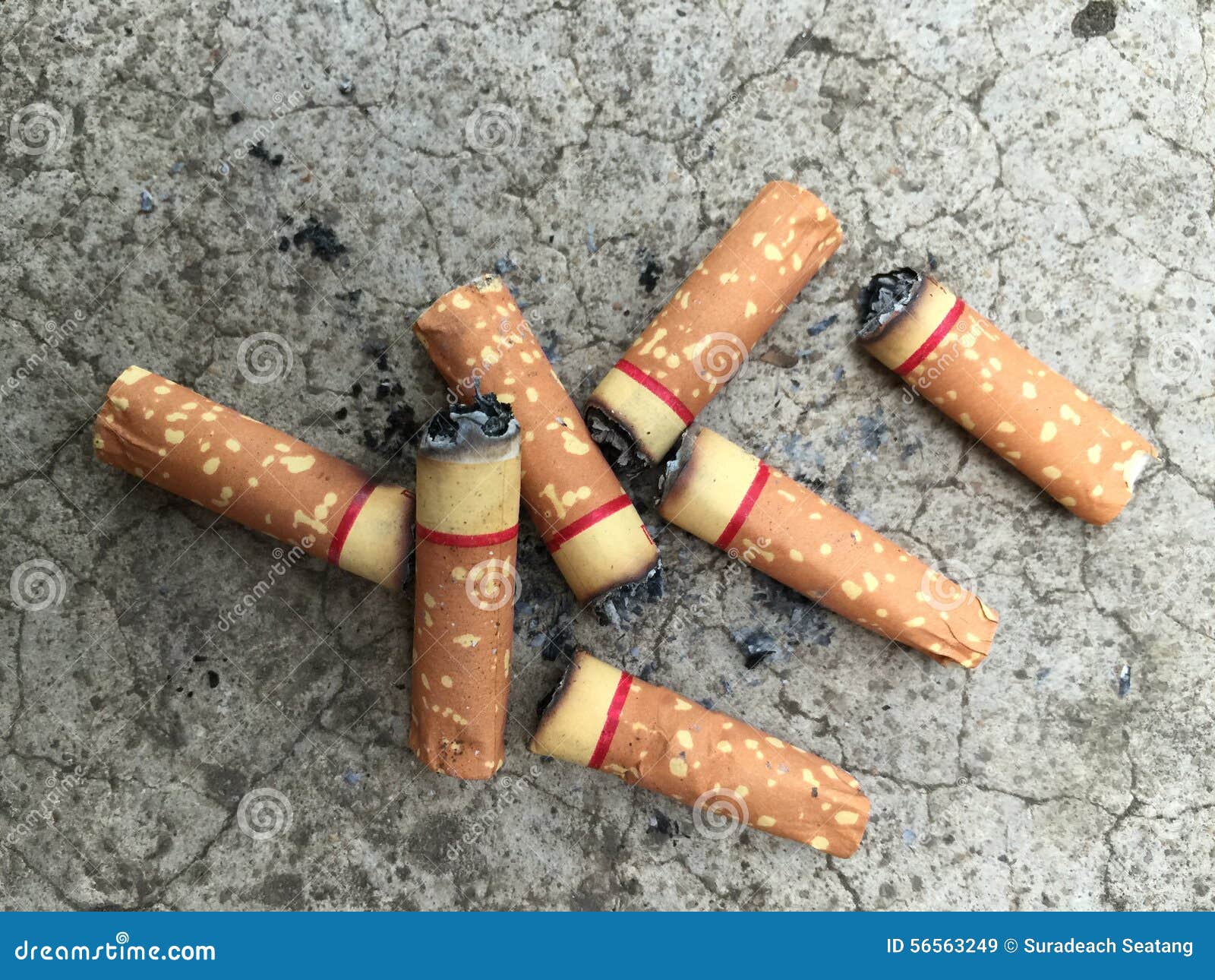 Cigarette Stub on the Floor Stock Image - Image of floor, disposed ...
