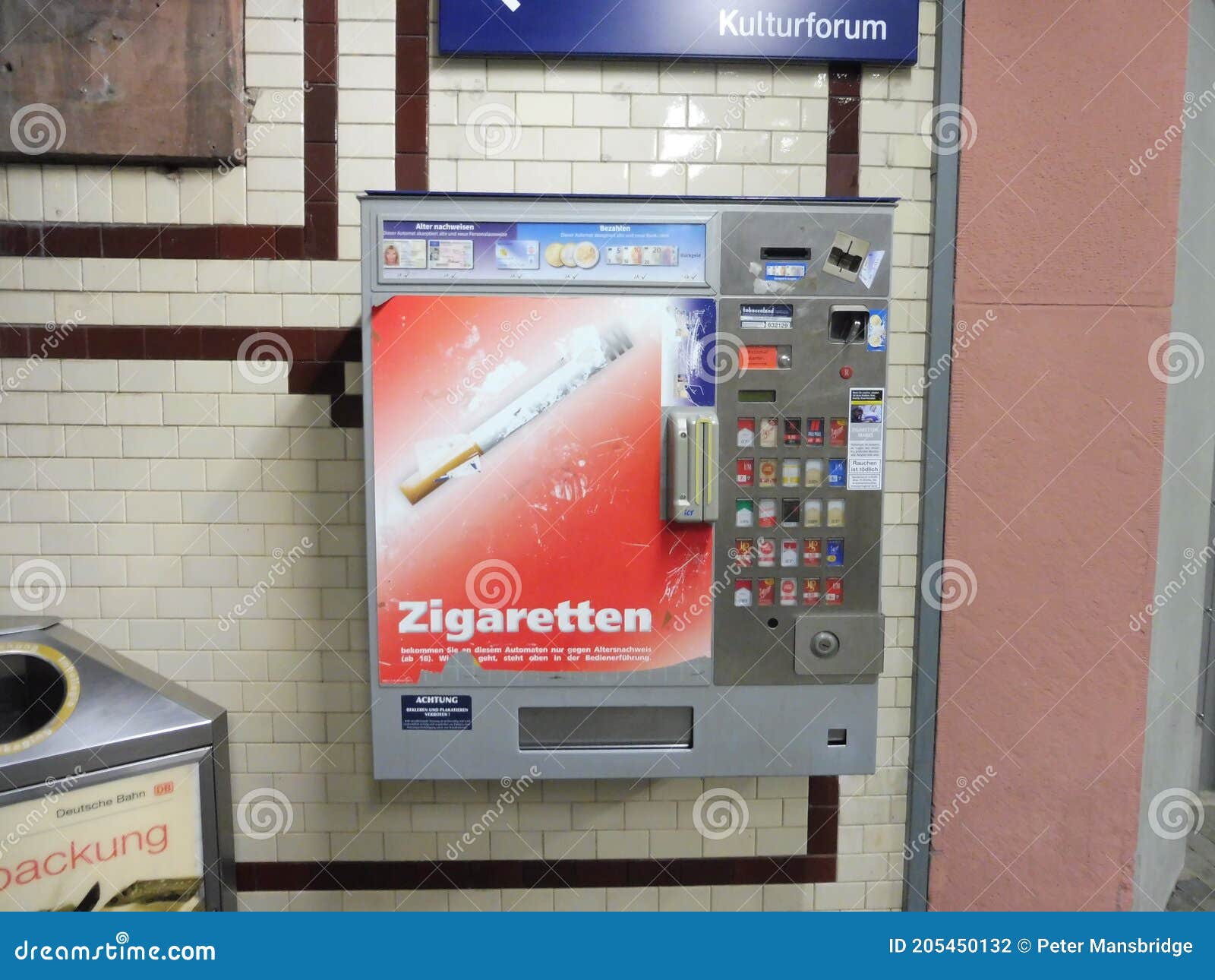 Cigarette Vending Machine Offenburg Germany Editorial Photography ...