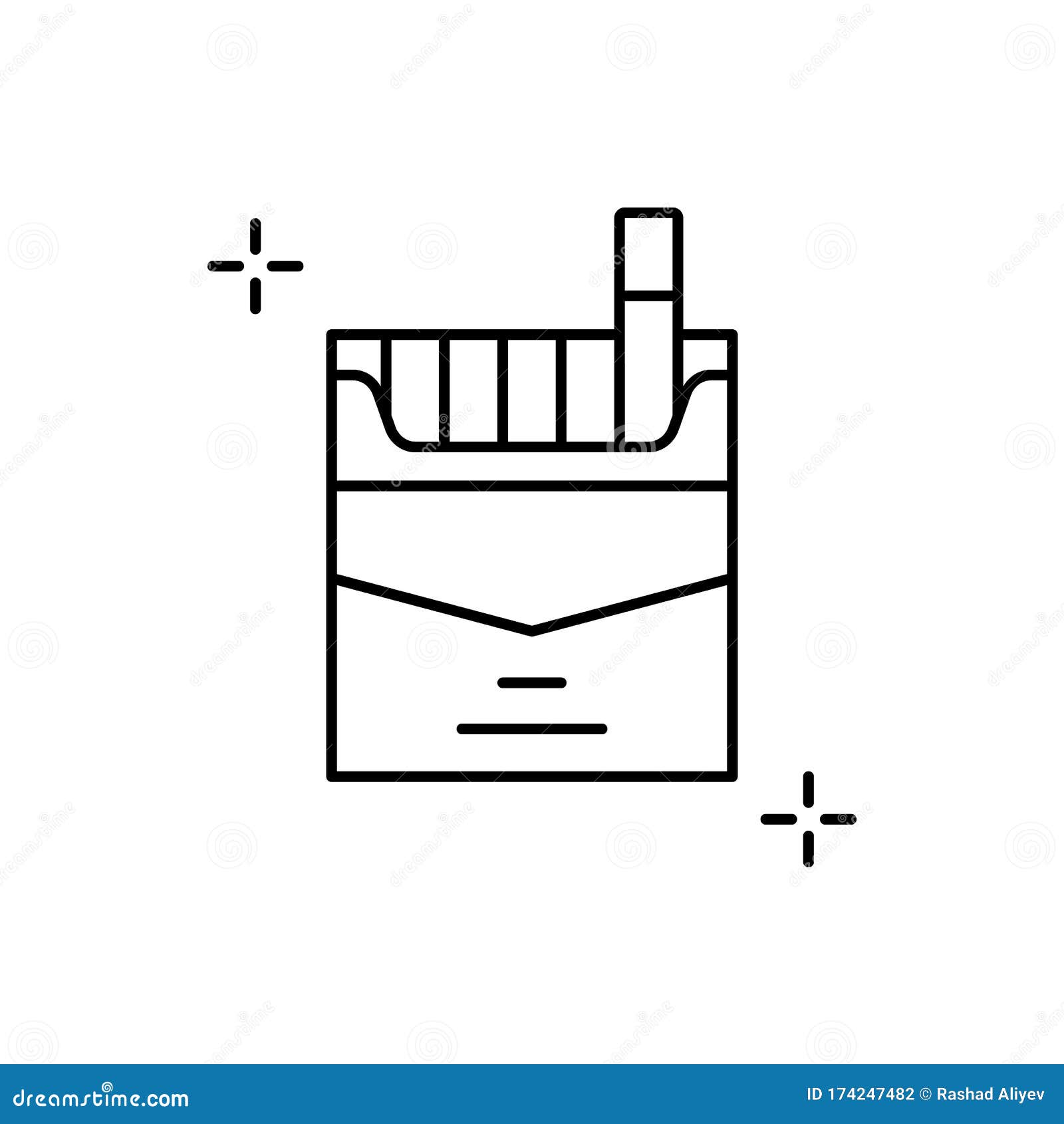 Cigarettes, Addictions Icon. Simple Line, Outline Vector Elements Of ...