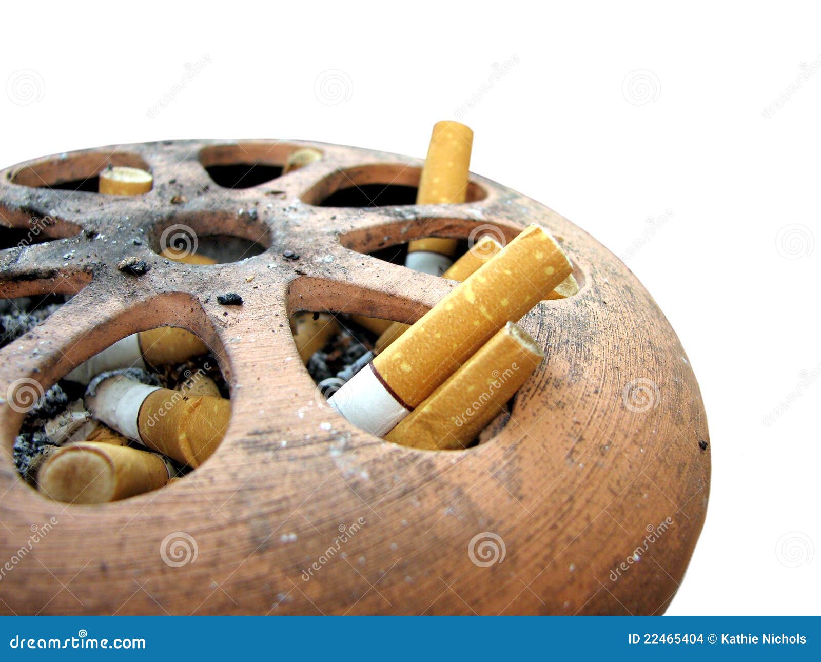 Cigarettes in Ash Tray stock photo. Image of stop, white - 22465404