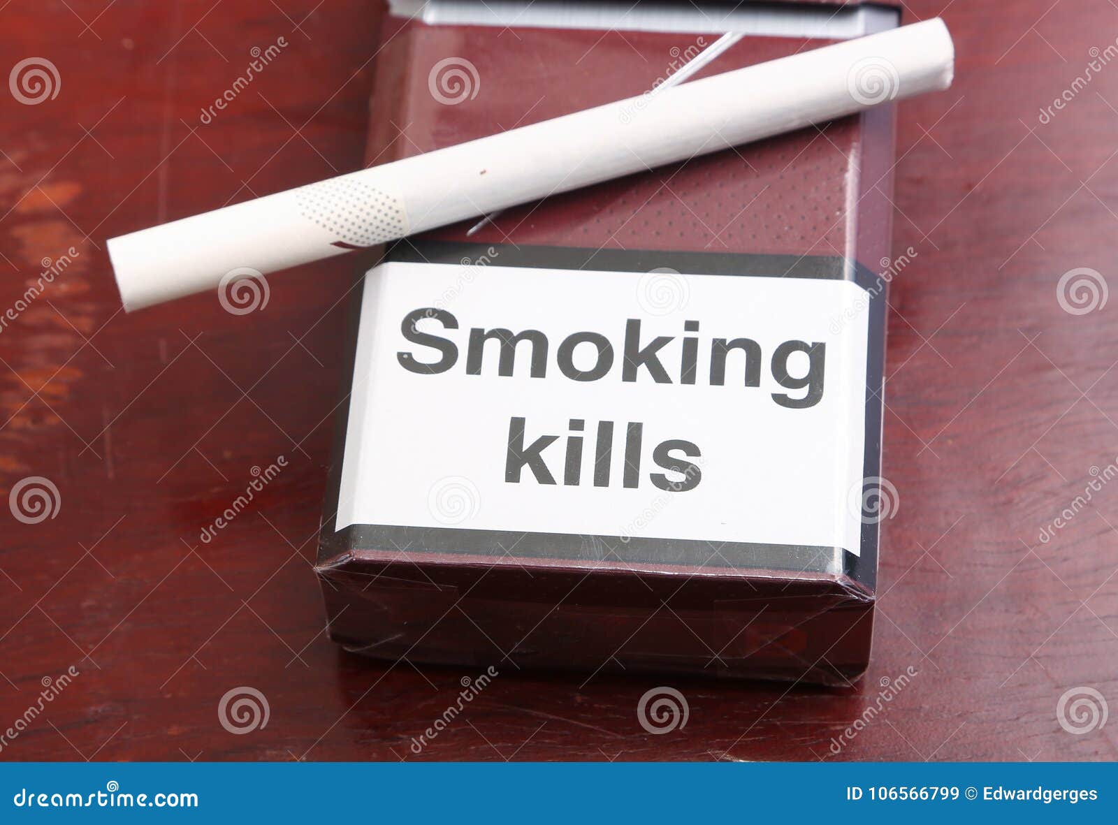 Cigarettes box stock image. Image of cancer, disease - 106566799