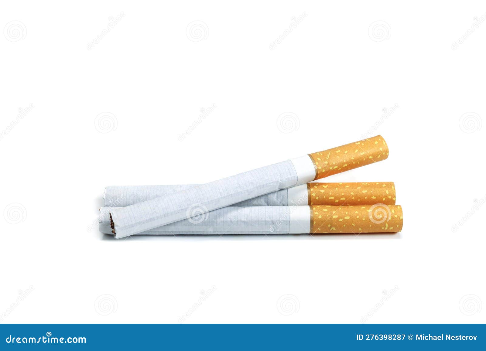 Cigarettes with Filter Isolated on White Stock Image - Image of filter ...