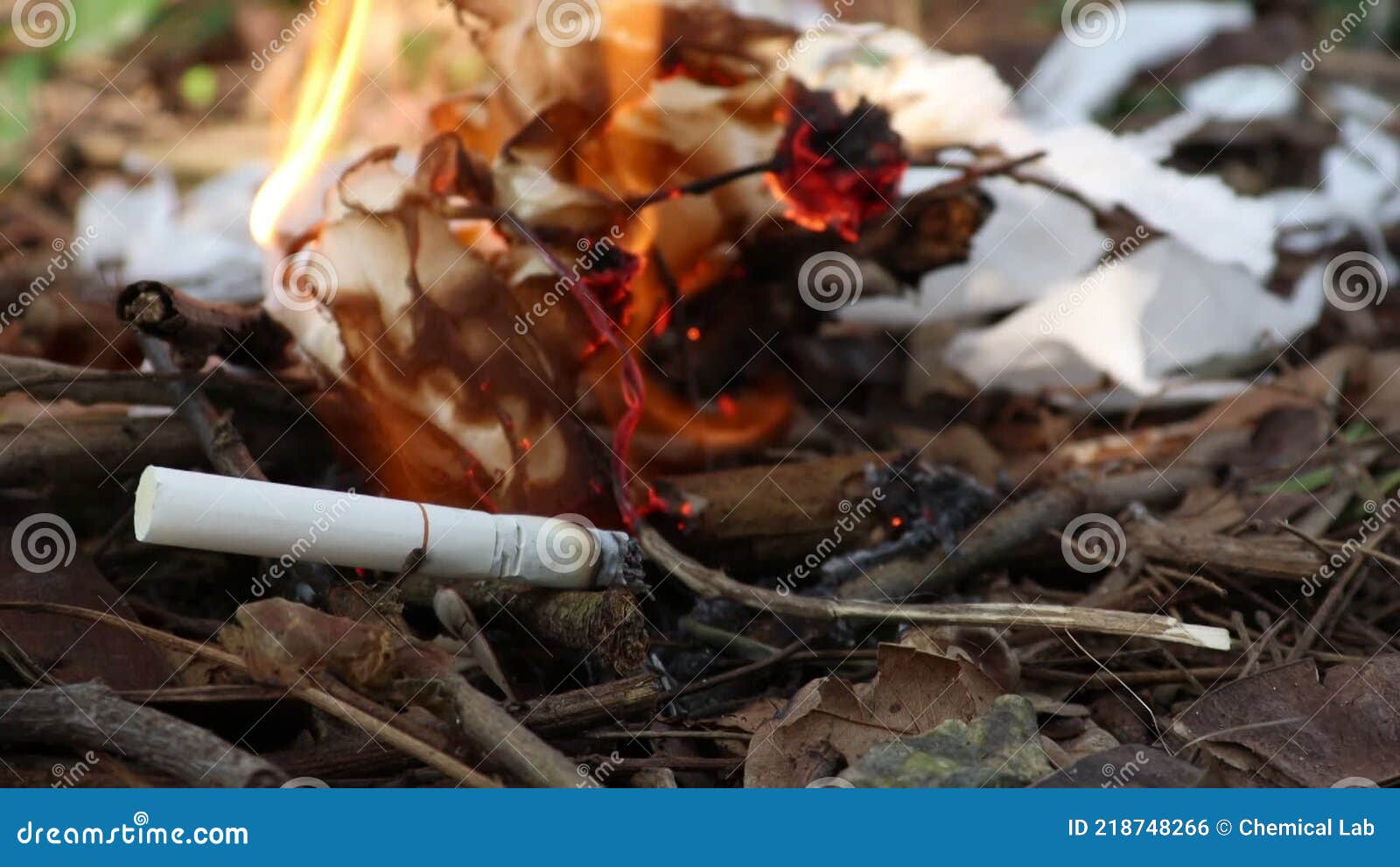 Cigarettes and fire stock footage. Video of closeup - 218748266