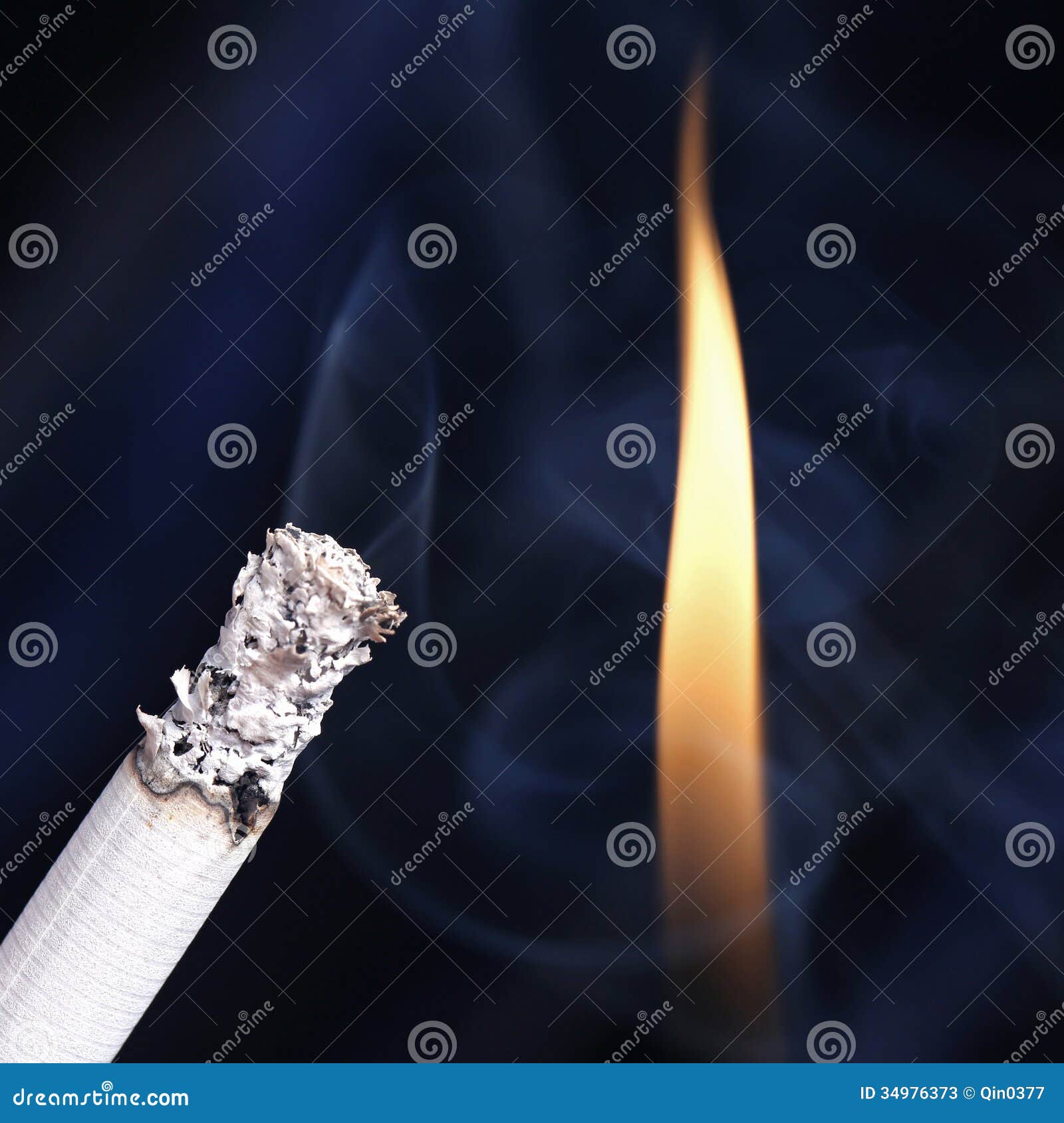 Cigarettes and flame stock image. Image of affecting - 34976373