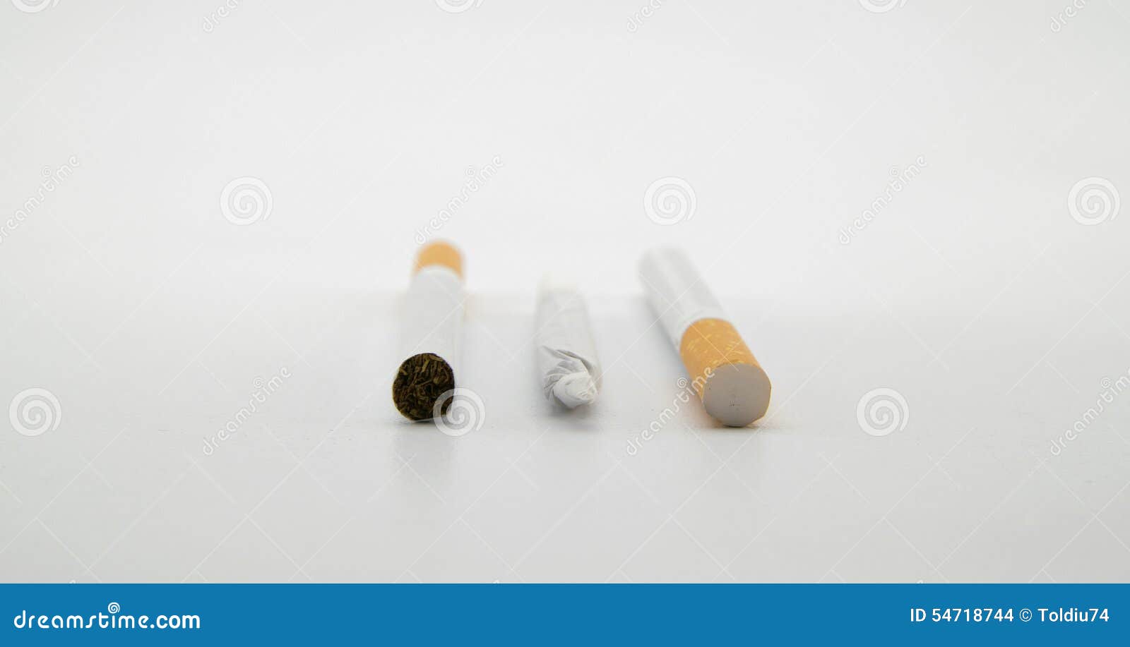 Cigarettes And A Hand-rolled Cigarette Royalty-Free Stock Image ...