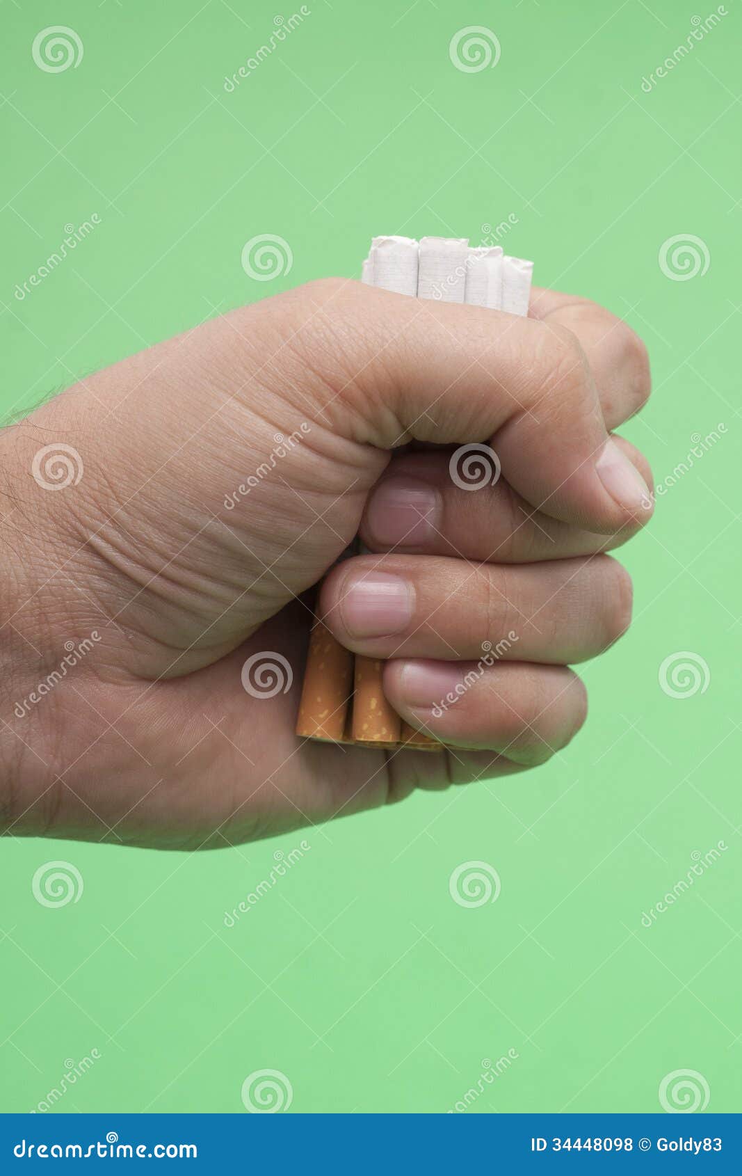 Cigarettes in the Human Hand Stock Photo - Image of isolated, healthy ...