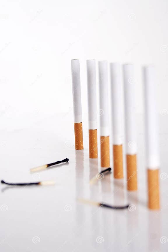 Cigarettes in line stock image. Image of cigarettes, tobacco - 21399215