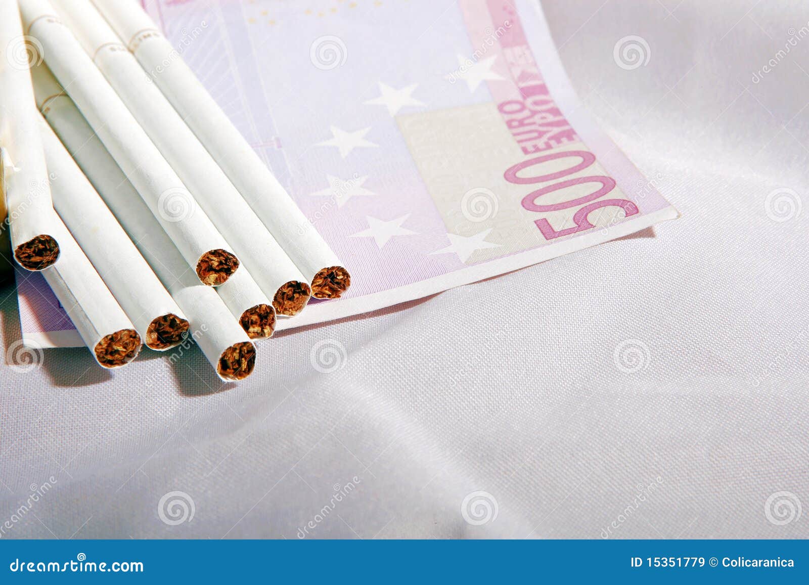 Cigarettes and money stock image. Image of financial - 15351779
