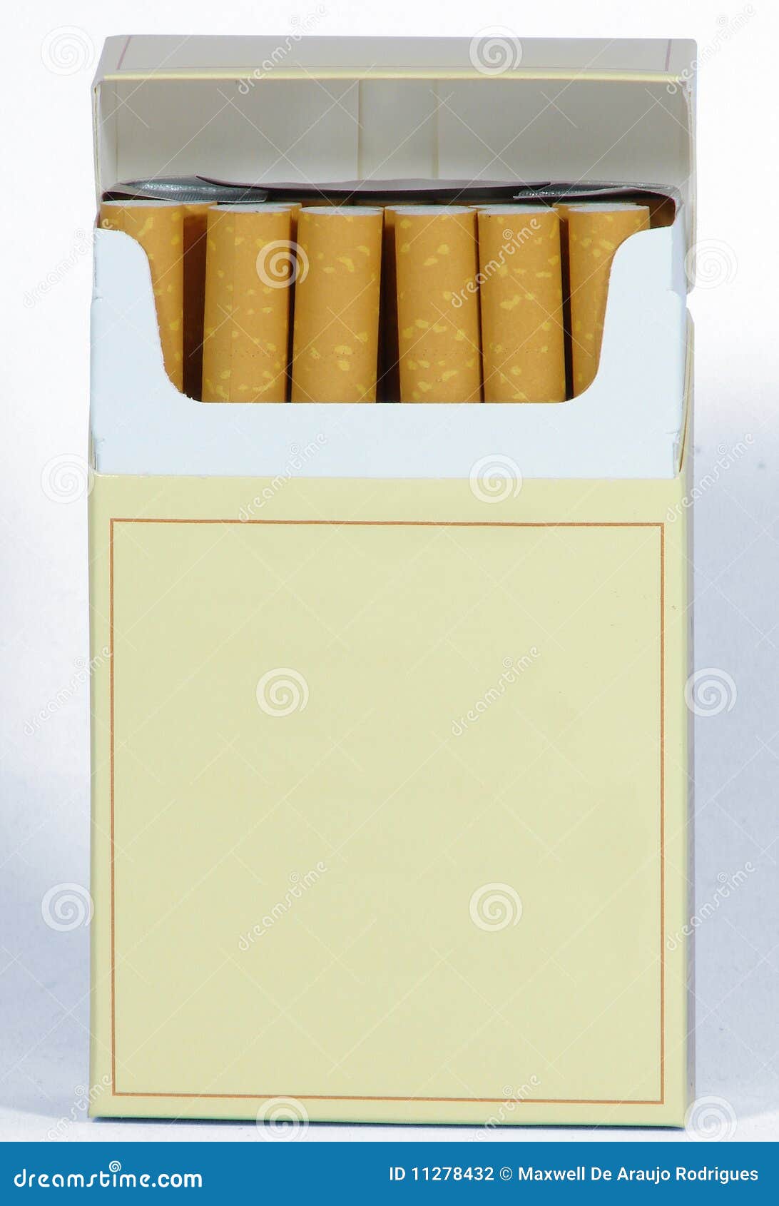 CIGARETTES pack blank stock photo. Image of empty, ilegal - 11278432