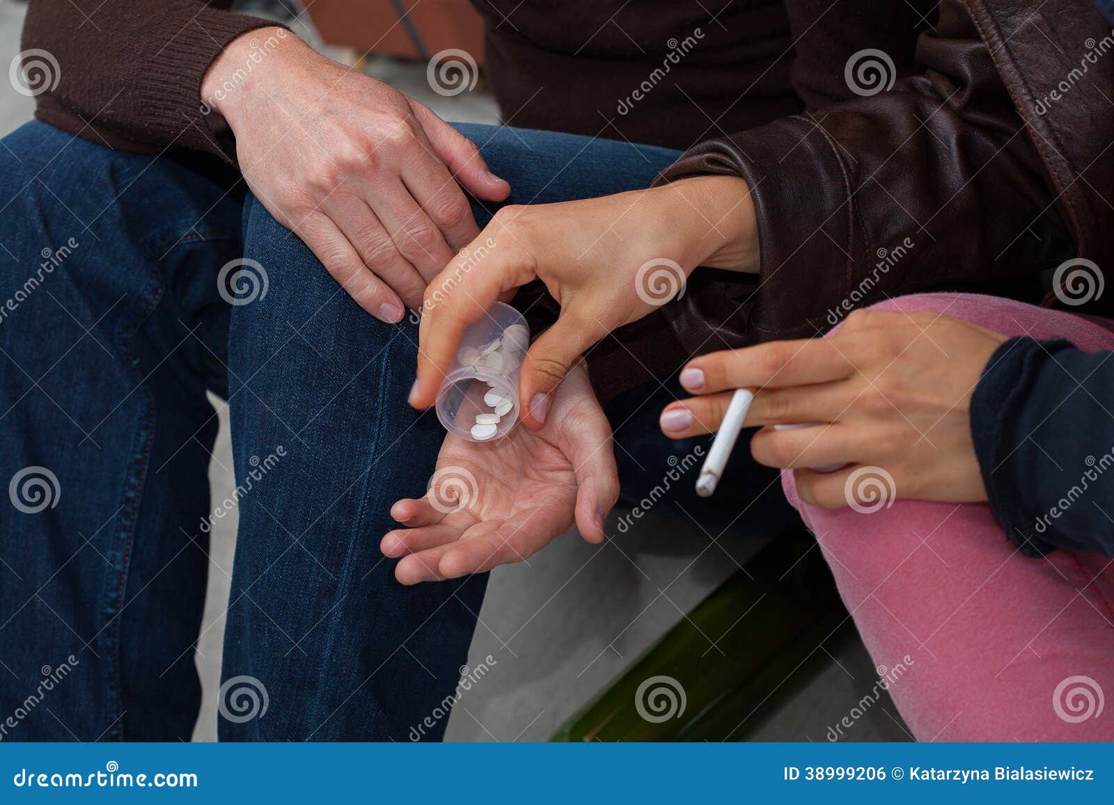 Cigarettes and pills stock photo. Image of pill, deadly - 38999206