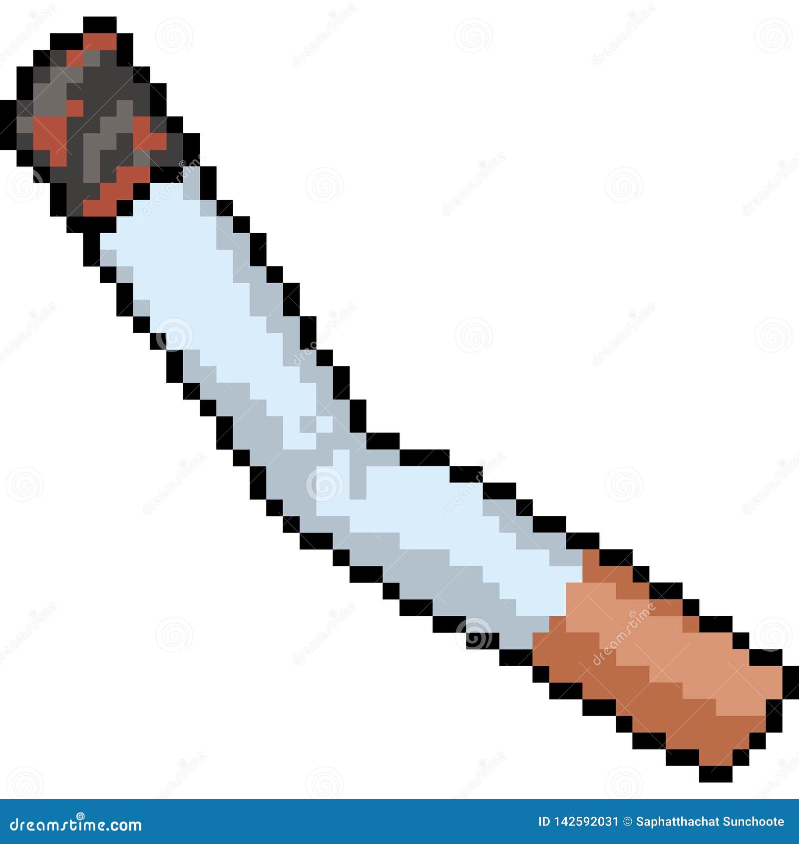 Cigarrillo Del Arte Del Pixel Del Vector Ilustración del Vector ...