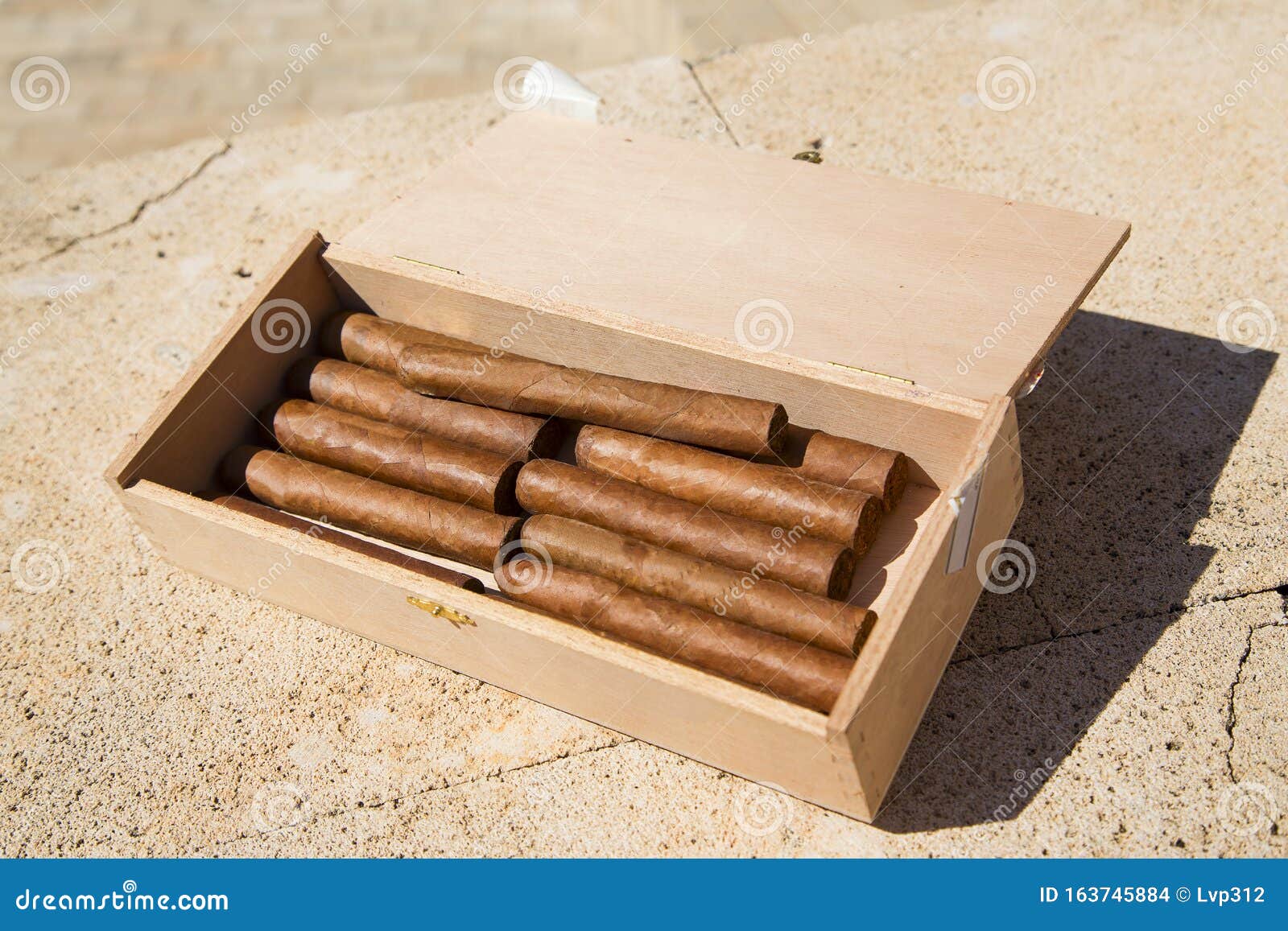 Cigars are in a Box. Top View Stock Photo - Image of relaxation, style ...