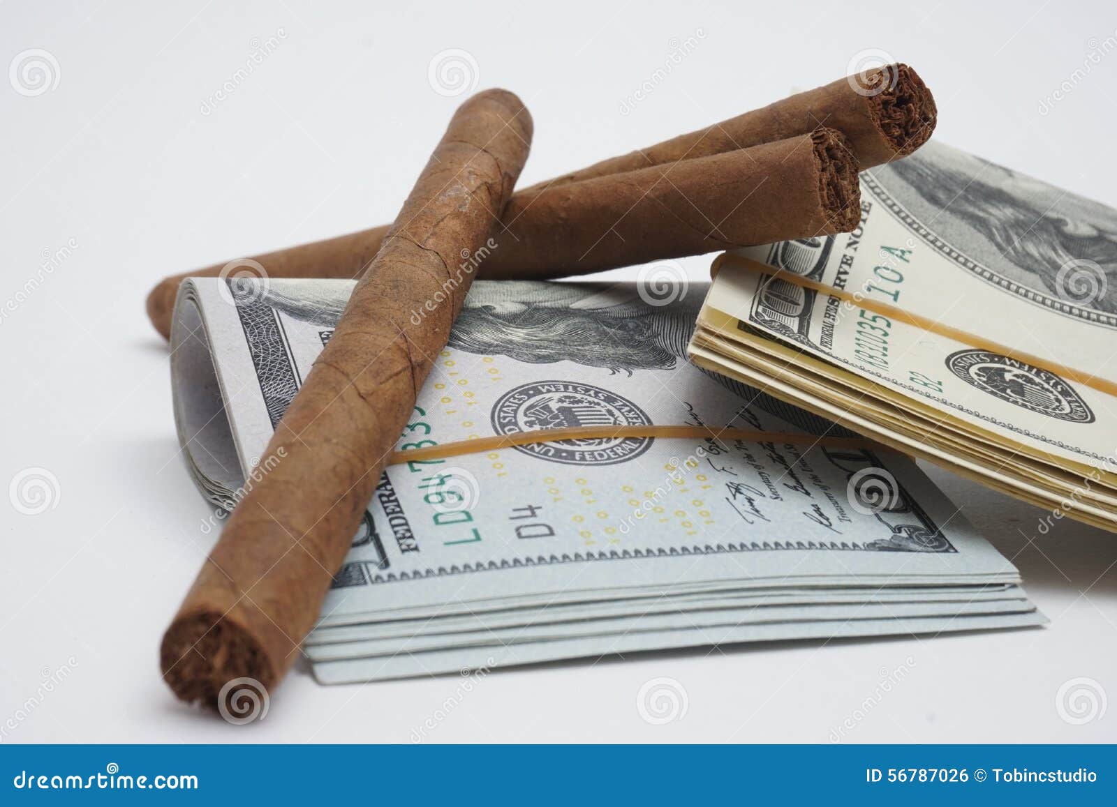 Cigars and cash stock photo. Image of cash, paying, bills - 56787026