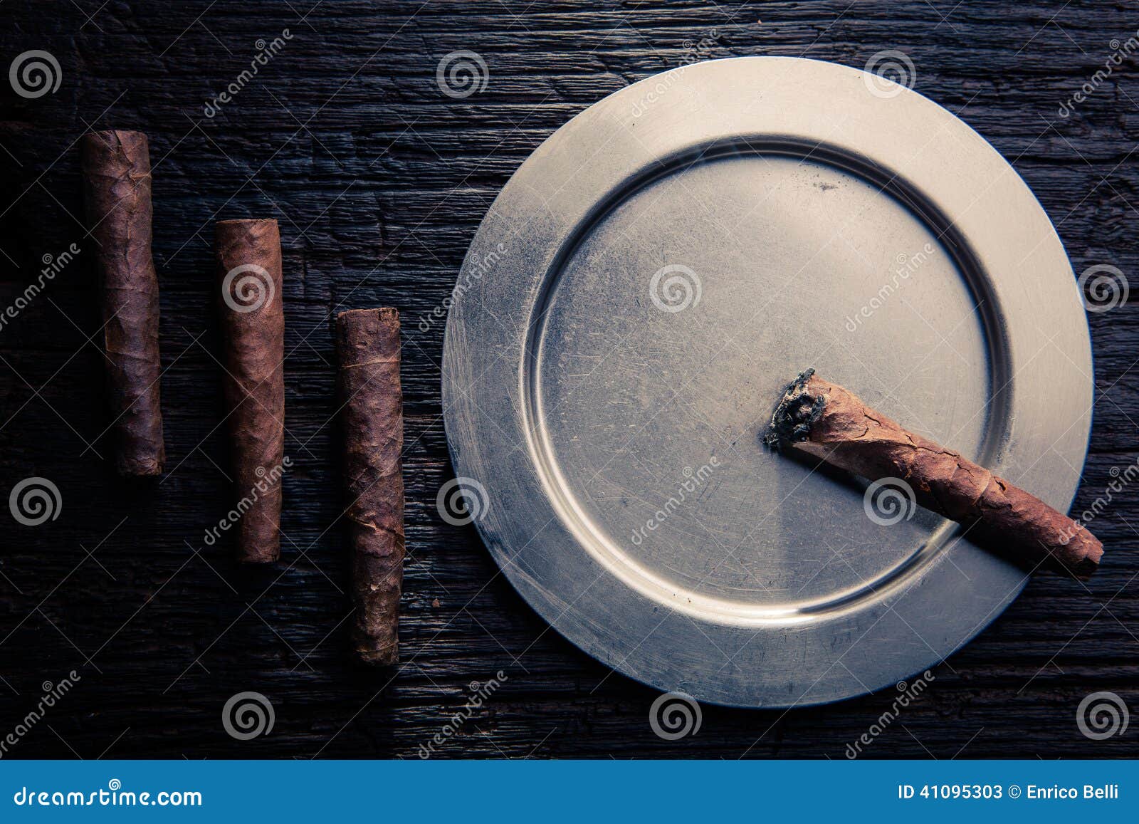 Cigars composition stock image. Image of wood, ashtray - 41095303