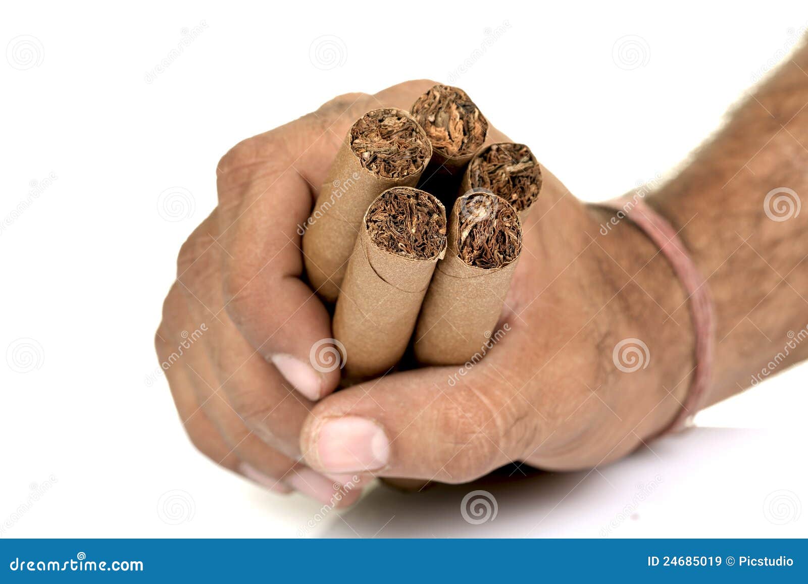 Cigars in hand stock image. Image of hand, imported, tobacco - 24685019