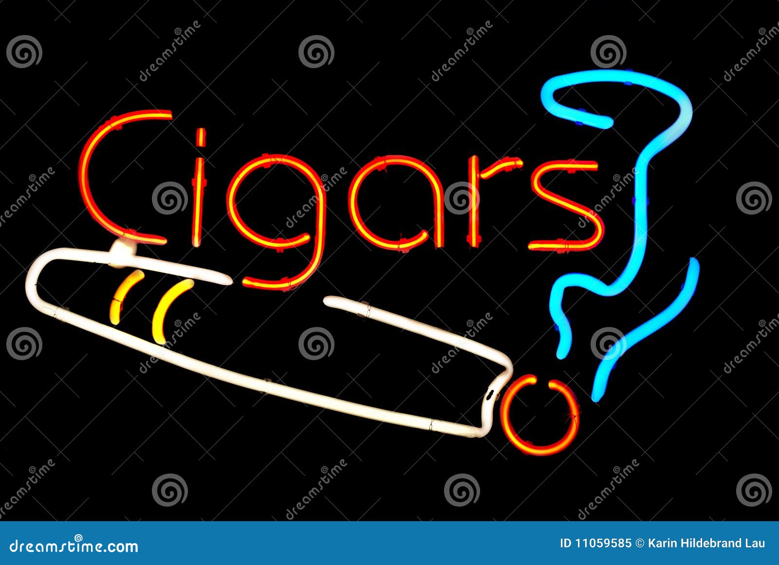 Neon Cigar Sign Stock Image | CartoonDealer.com #3792313