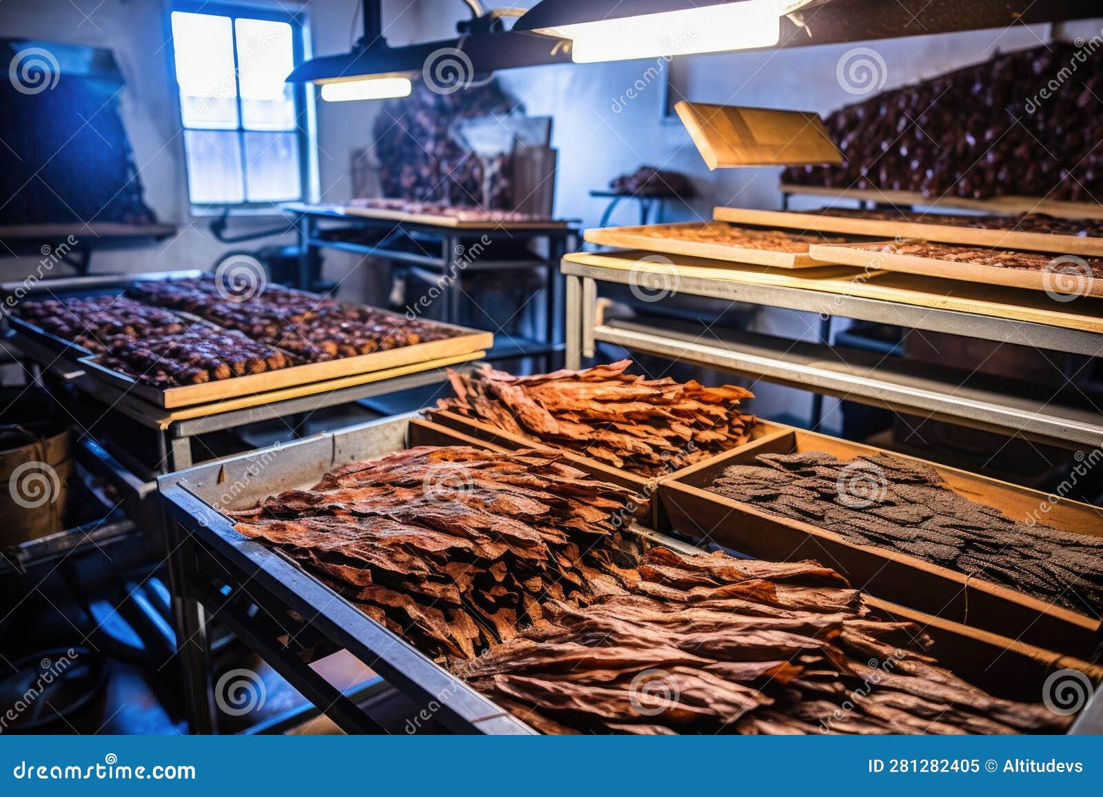Cigars in Various Stages of Production, Showcasing the Process Stock ...