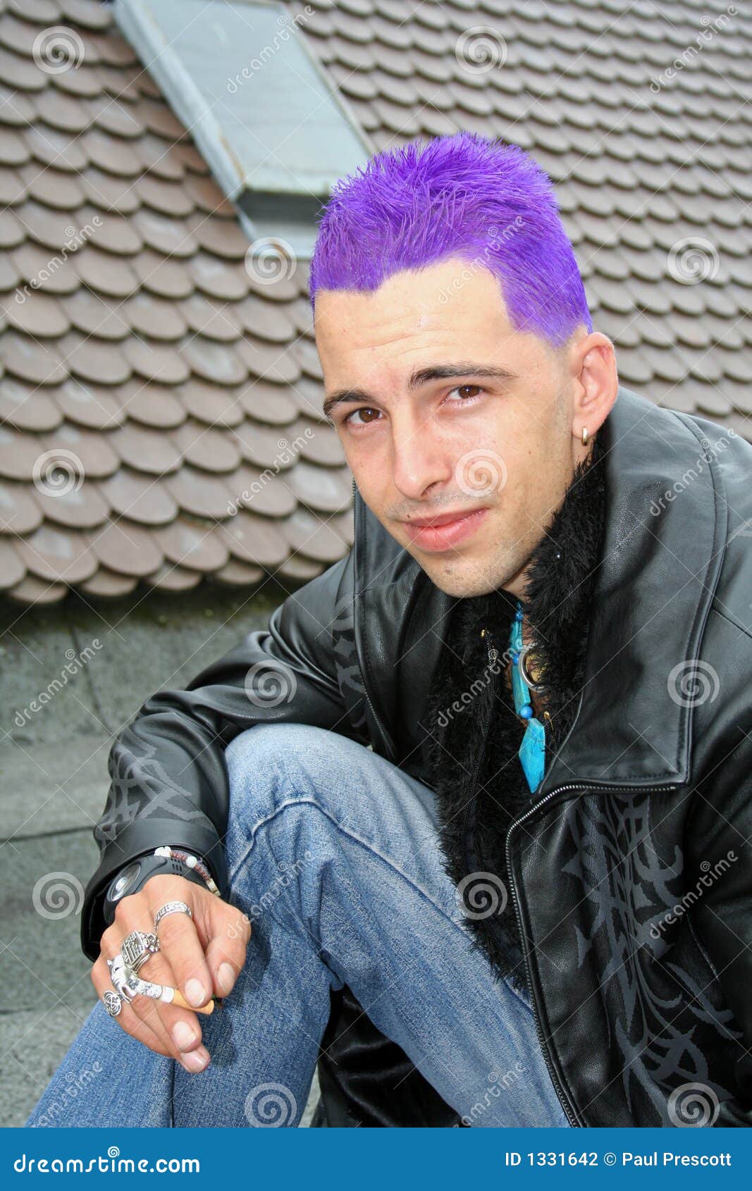 Ciggy stock photo. Image of male, adolescent, purple, coloured - 1331642