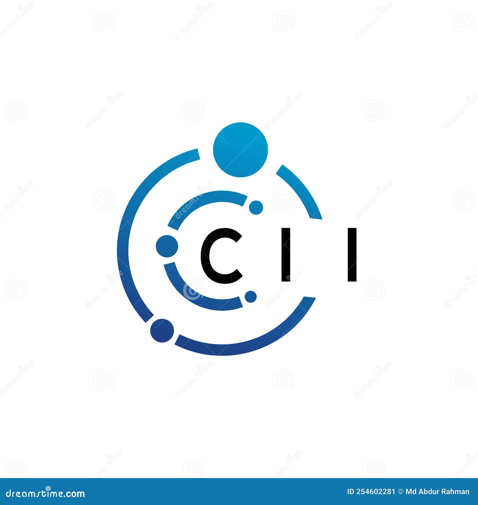 CII Letter Logo Design on White Background. CII Creative Initials ...