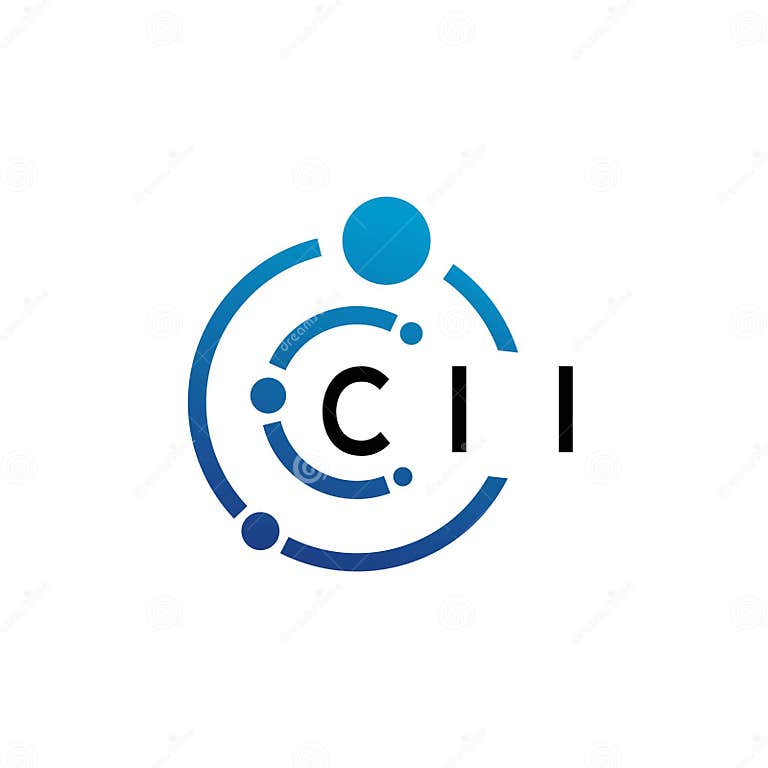 CII Letter Logo Design on White Background. CII Creative Initials ...