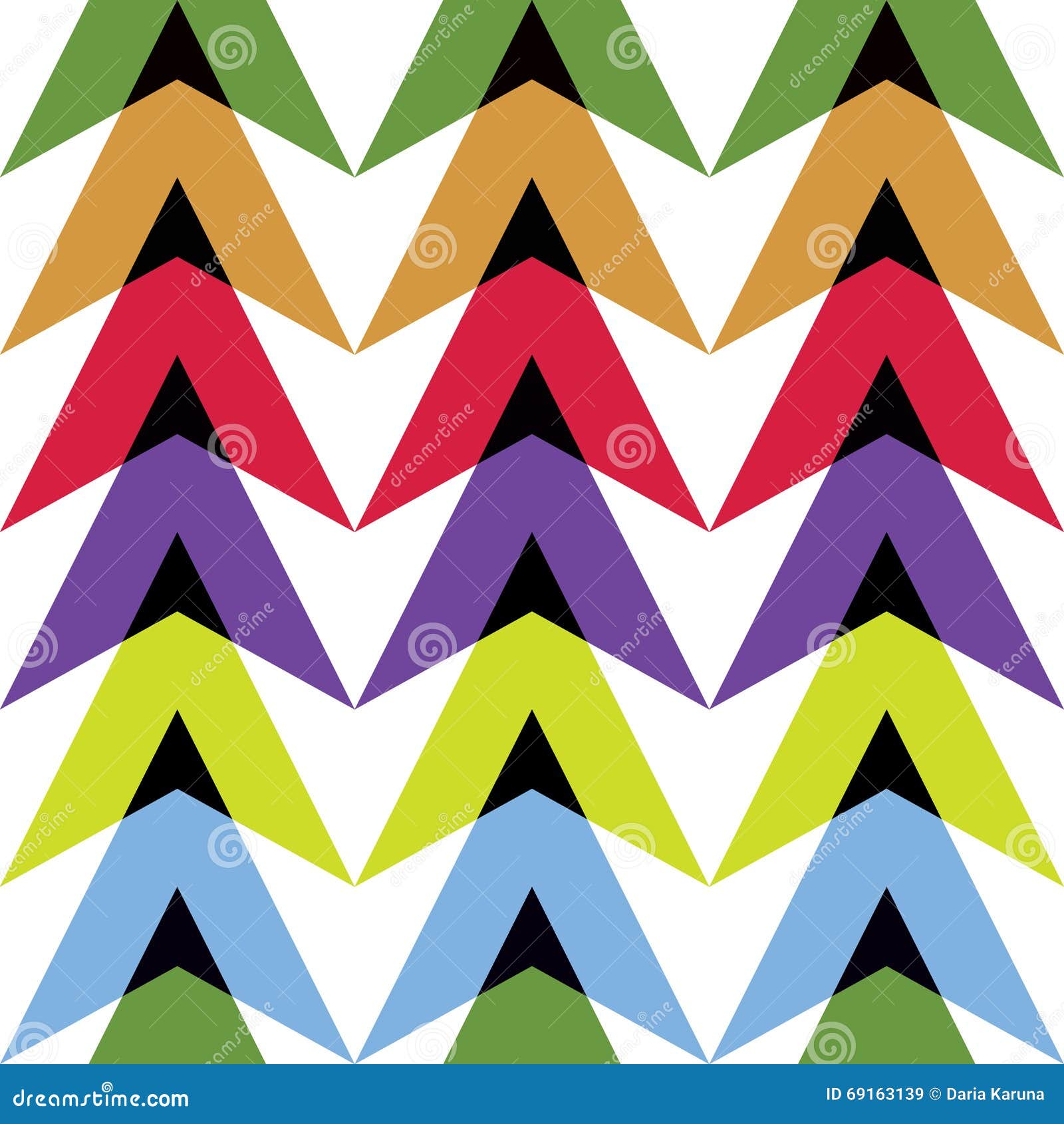 Cijfer Van Gekleurde Driehoeken Vector Illustratie - Illustration of ...