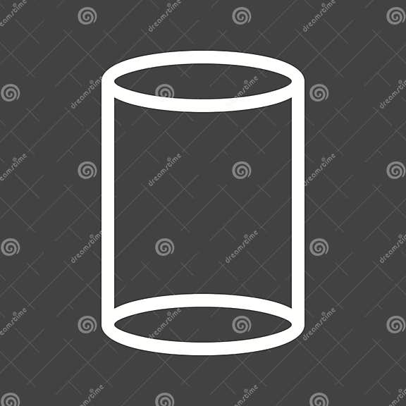 Cilinder stock illustratie. Illustration of wiskunde - 96814401