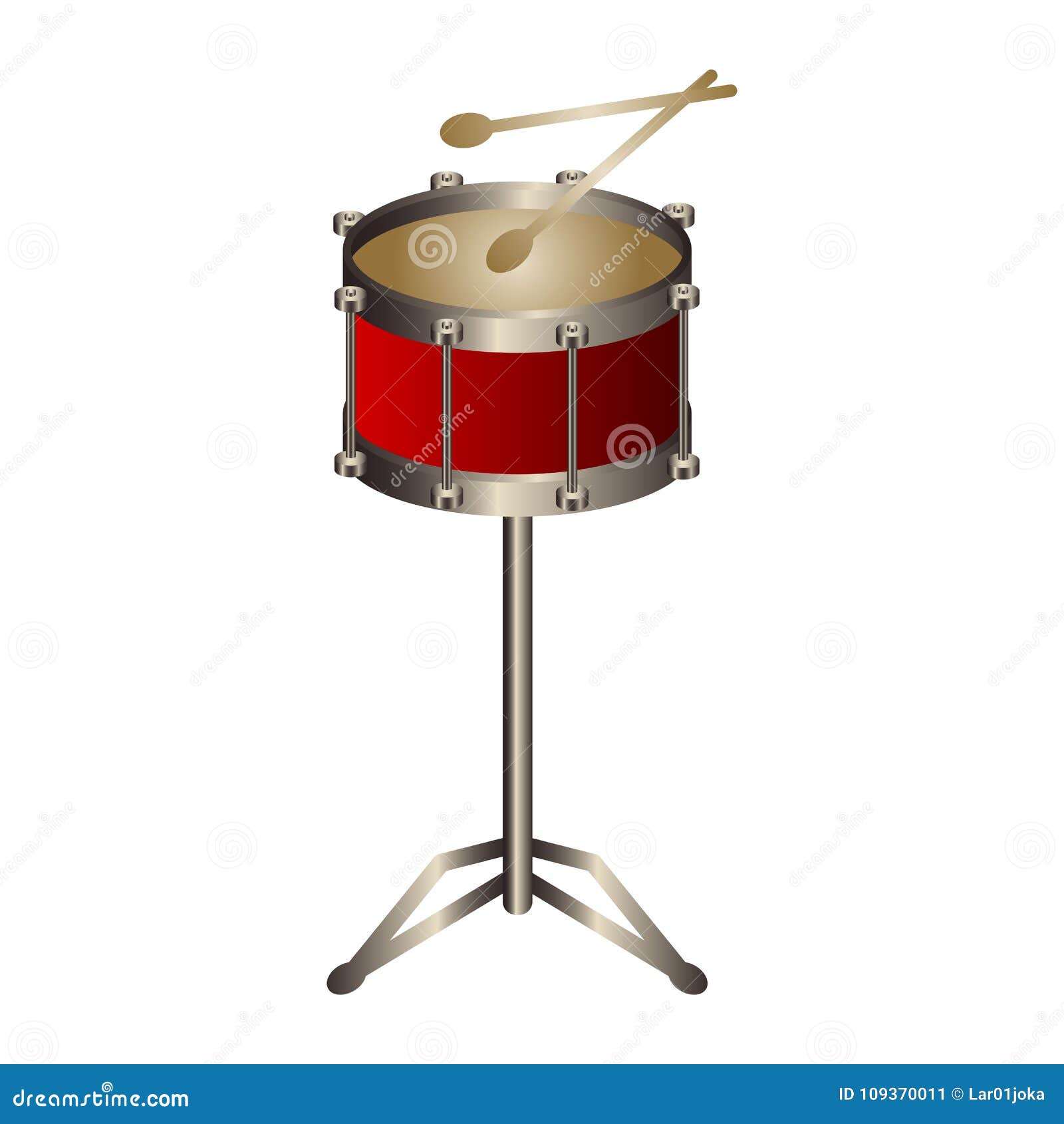 Cilindro Isolado Instrumento Musical Ilustração do Vetor - Ilustração ...