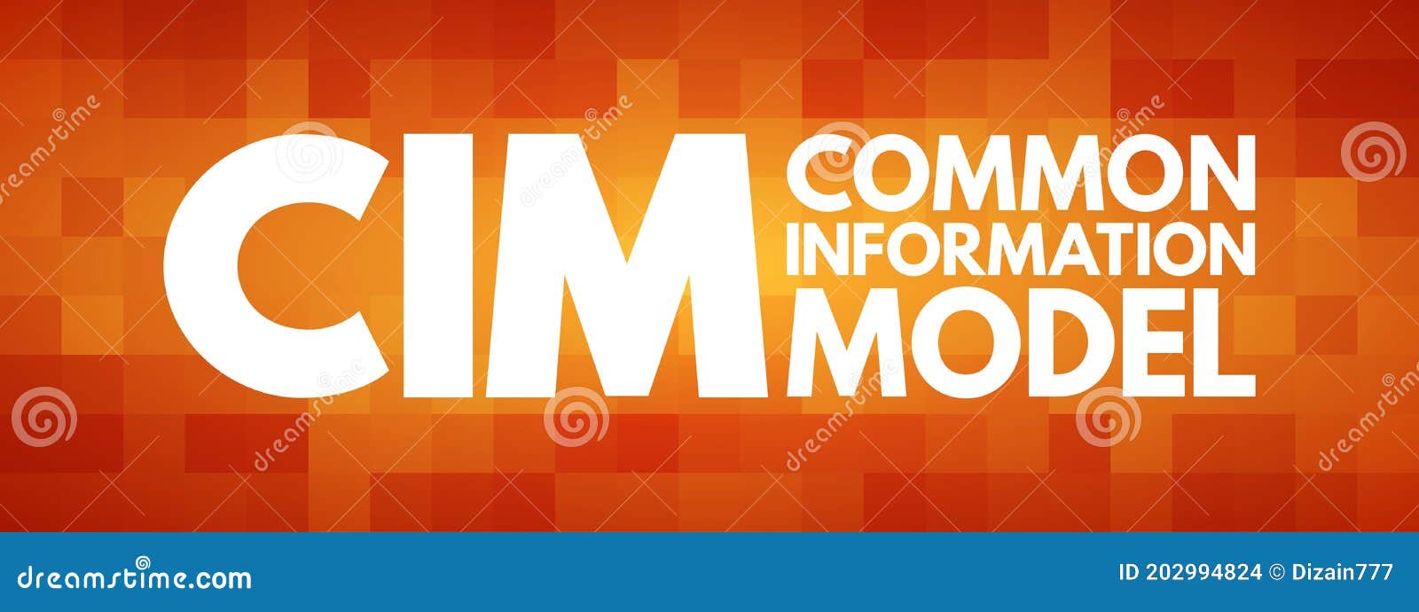 CIM - Common Information Model Acronym Stock Illustration ...
