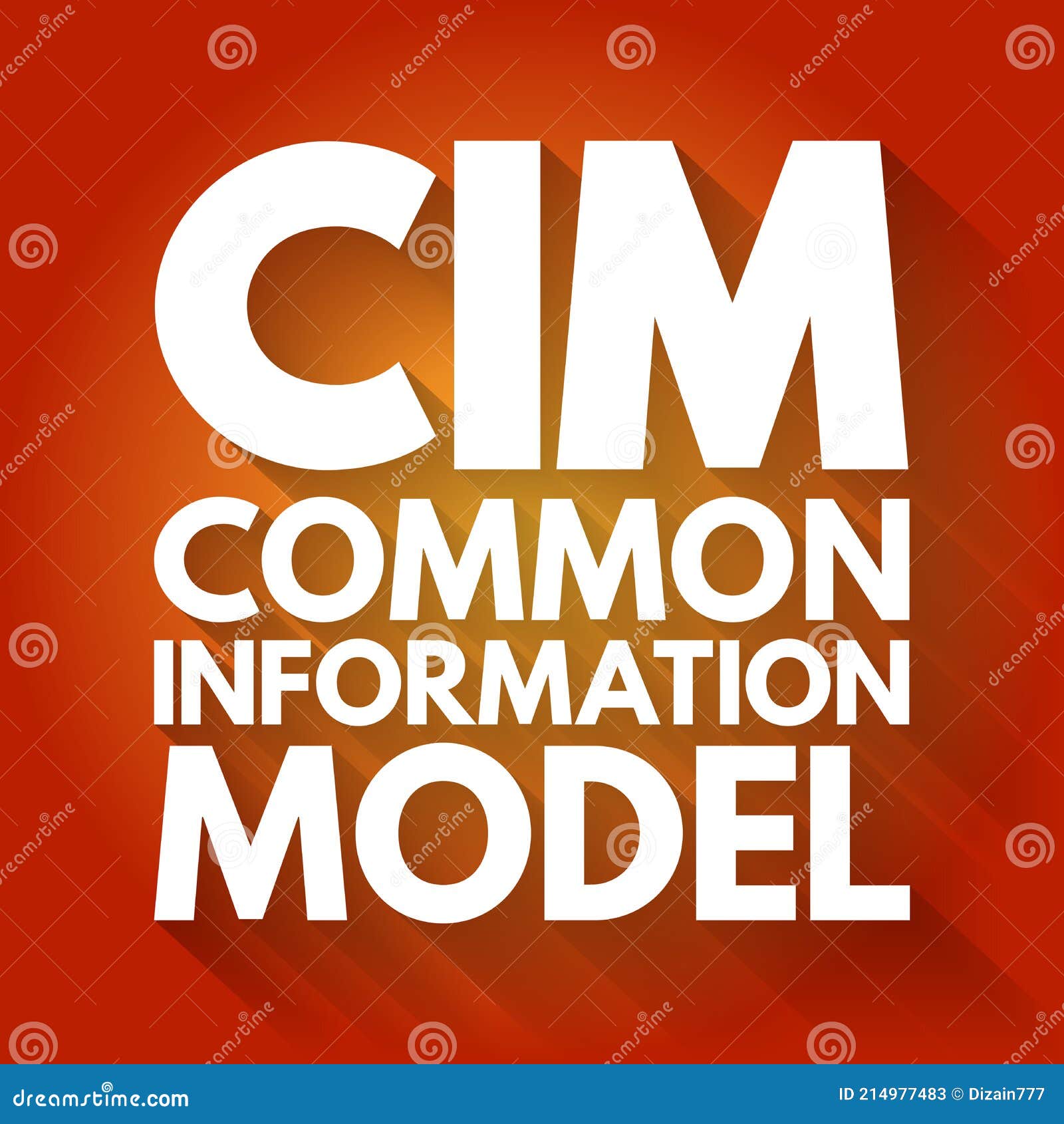 CIM - Common Information Model Acronym, Concept Background Stock ...