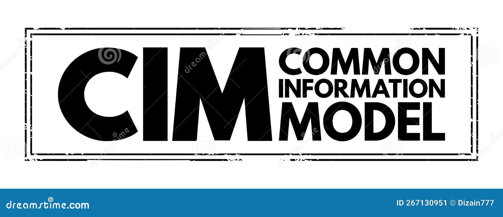 Cim Common Information Model Acronym Concept Background Stock Illustration Illustration Of