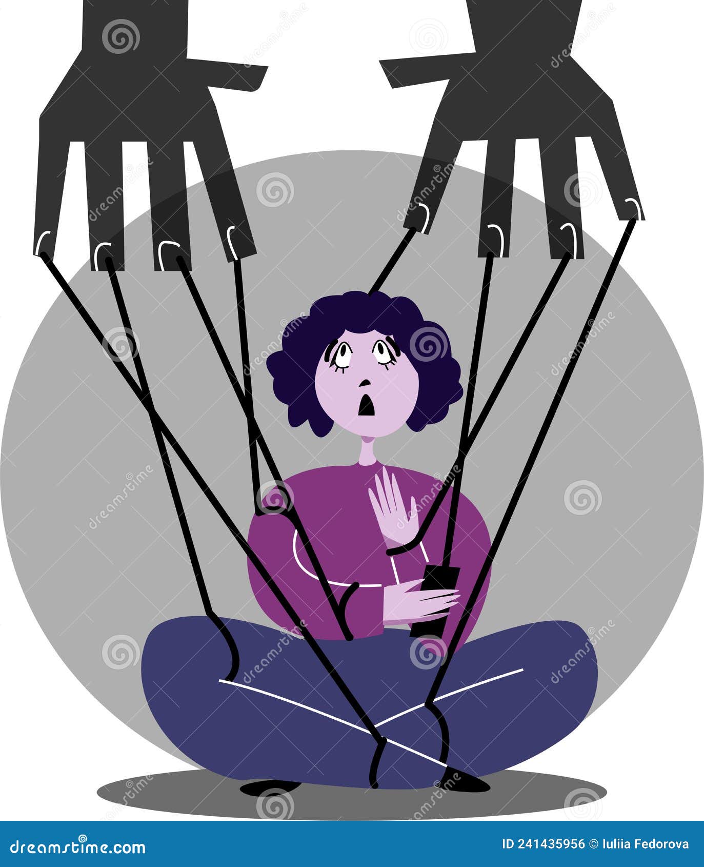 Puppet Puppeteer Hand Line Art Sketch Vector | CartoonDealer.com #220771271