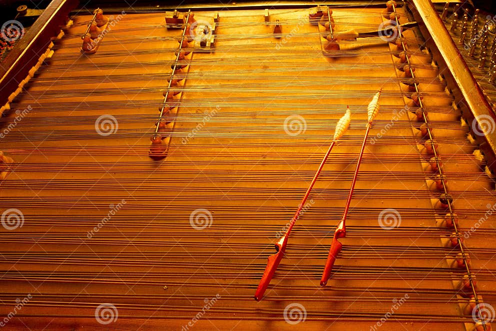 Cimbalom String Music Instrument Stock Photo - Image of cembalo ...