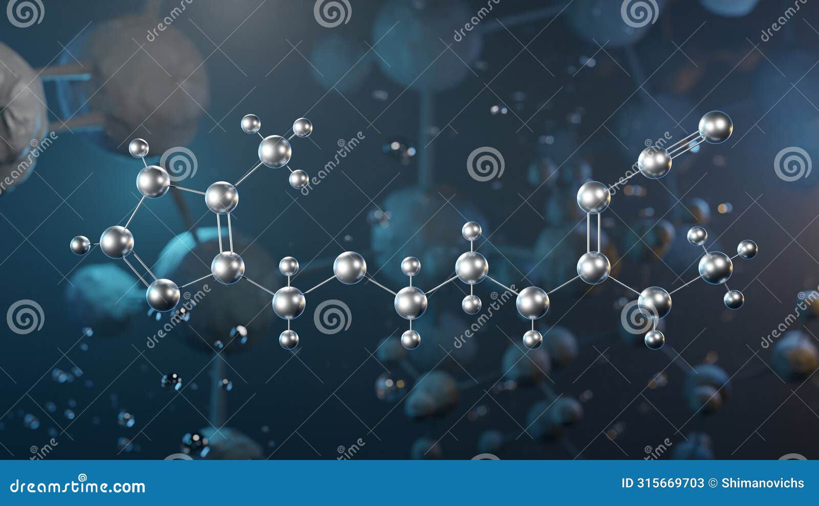 Cimetidine Molecular Structure, 3d Model Molecule, Histamine H2 ...