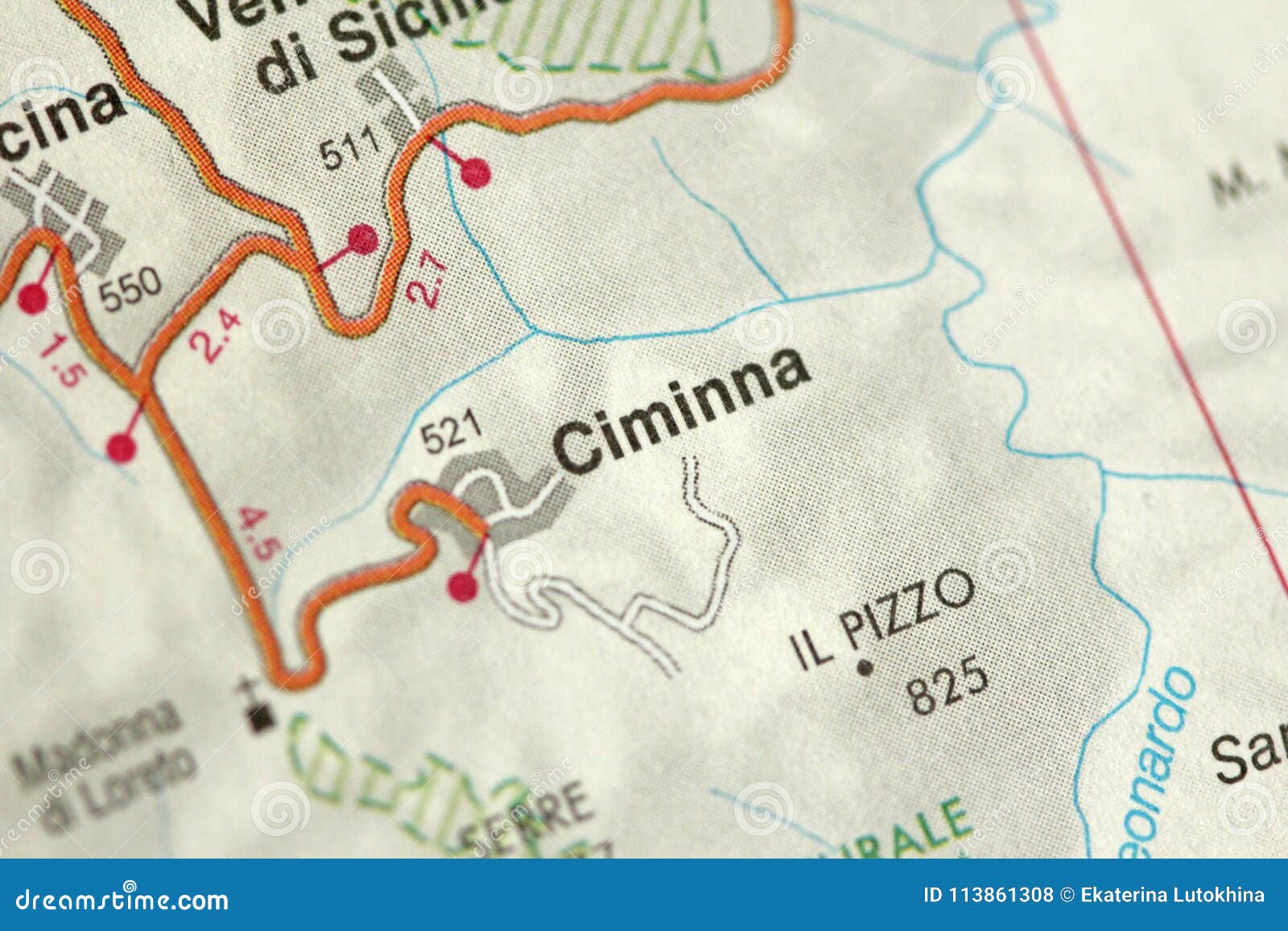 Ciminna. Map stock photo. Image of horizontal, holidays - 113861308