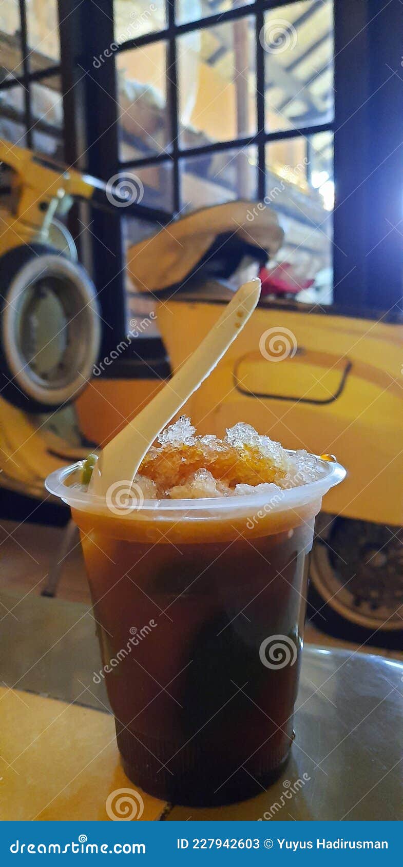 Cincau brown sugar ice stock image. Image of vespa, sugar - 227942603
