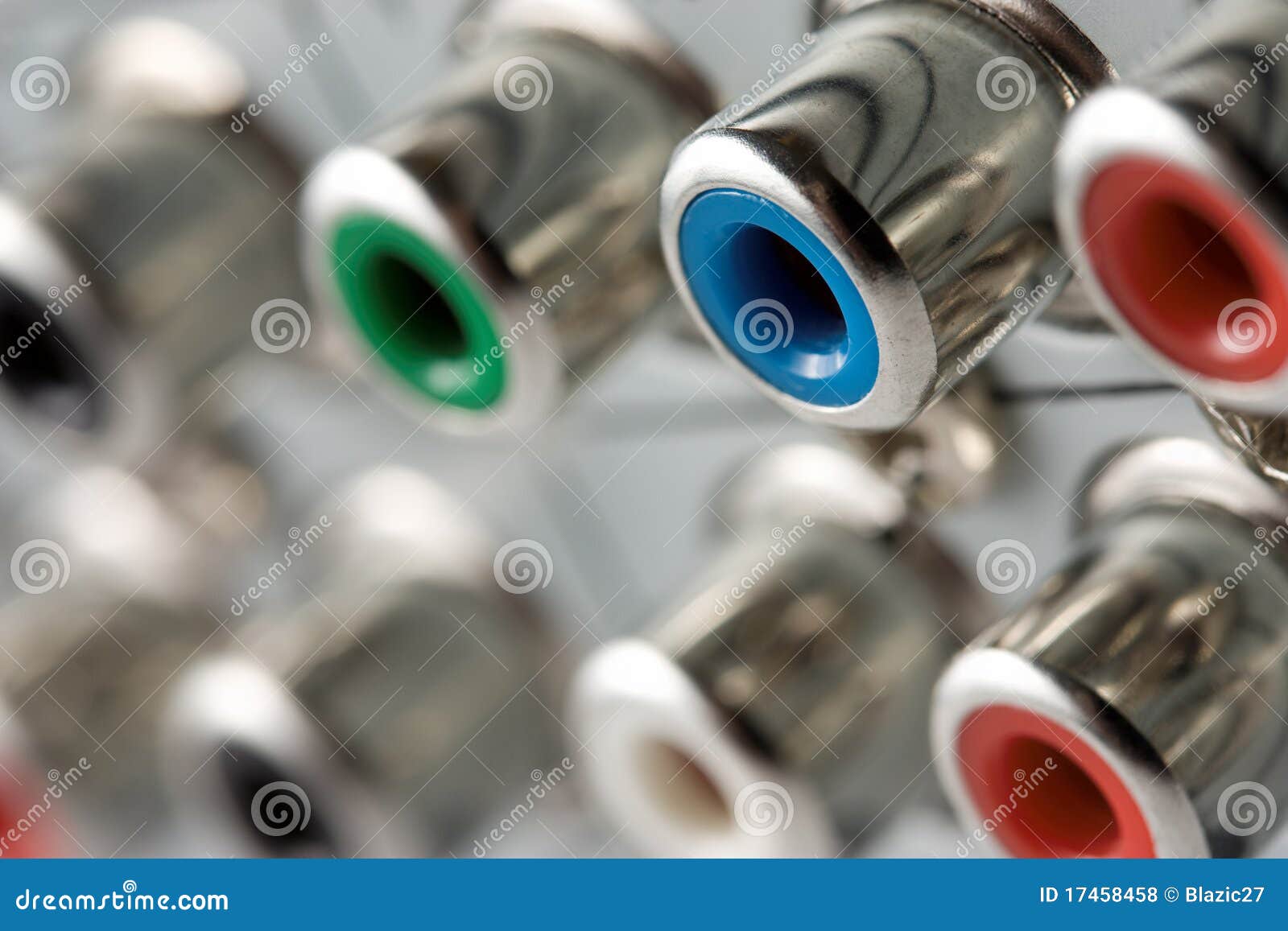 Cinch connectors stock photo. Image of device, music - 17458458