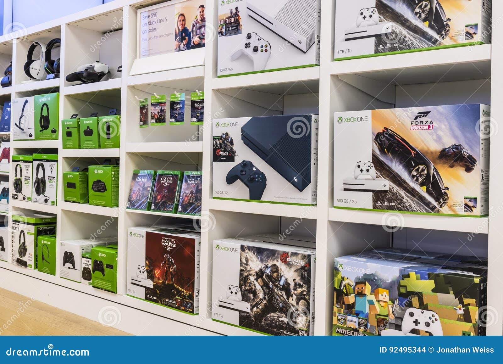 Cincinnati - Circa May 2017: XBOX One Consoles and Accessories at a ...