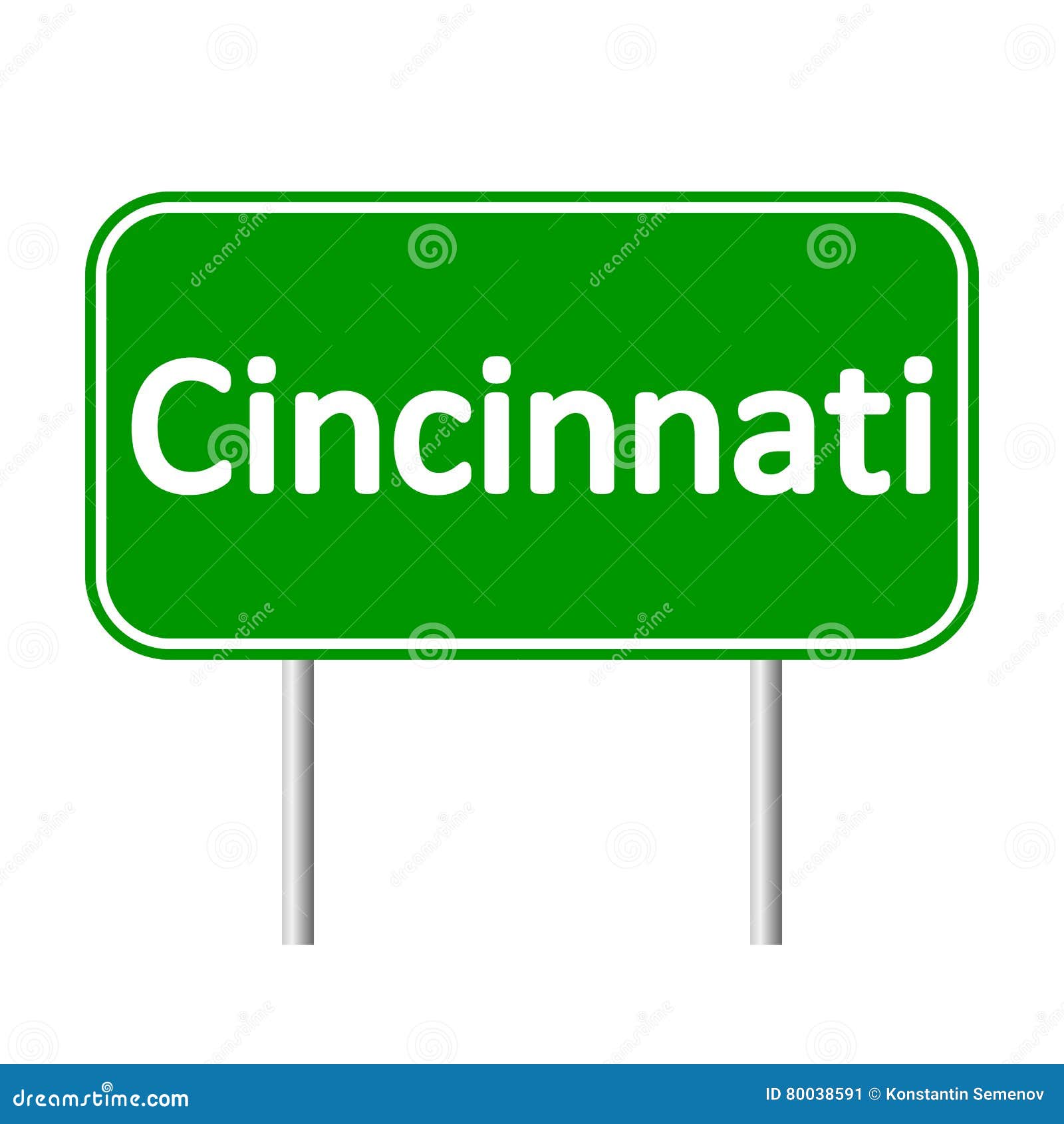Cincinnati Road And Neighborhood Map Cartoon Vector | CartoonDealer.com ...