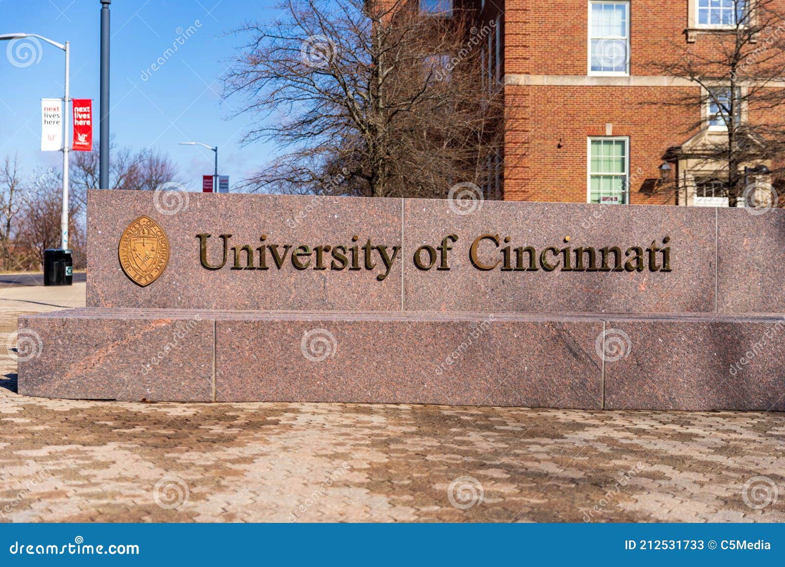 University of Cincinnati Sign in Cincinnati, OH Editorial Stock Photo ...