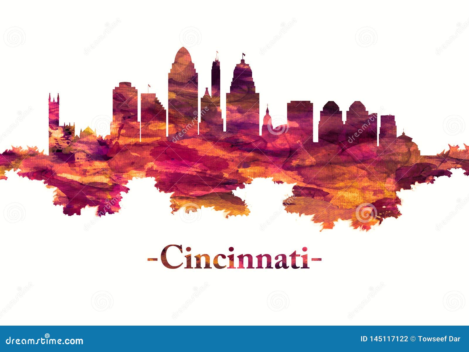 Cincinnati Ohio City Skyline Vector Silhouette | CartoonDealer.com ... Cincinnati Ohio City Skyline Vector Silhouette | CartoonDealer.com ...