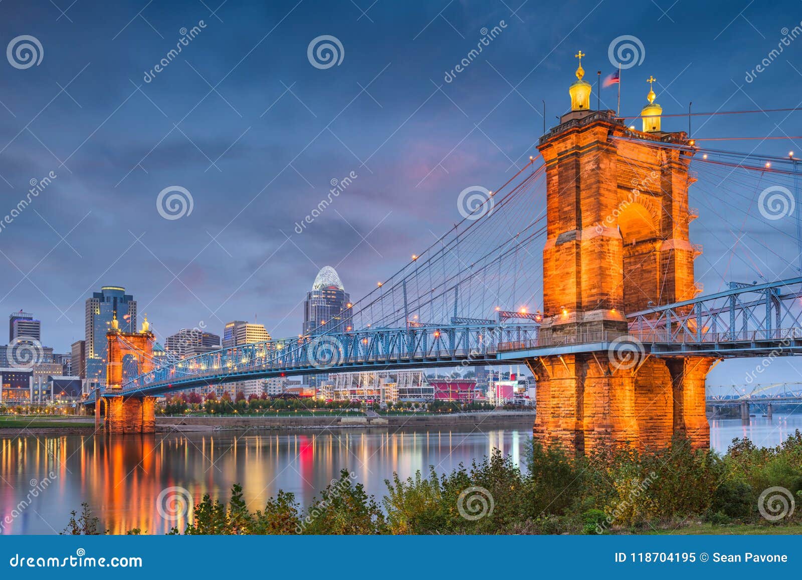 Cincinnati, Ohio, USA Skyline Stock Image - Image of midwest, america ...