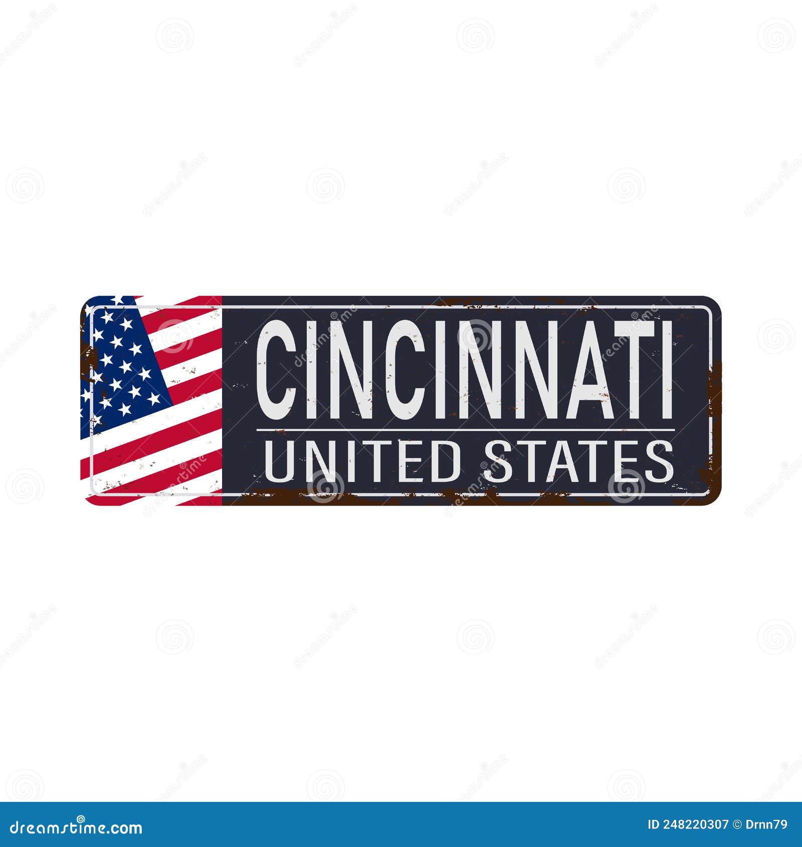 Cincinnati Road And Neighborhood Map Cartoon Vector | CartoonDealer.com ...