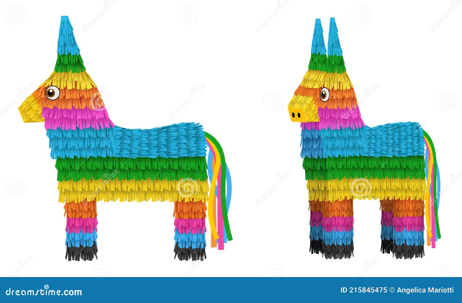 Pinata Donkeys Stock Illustrations – 3 Pinata Donkeys Stock ...